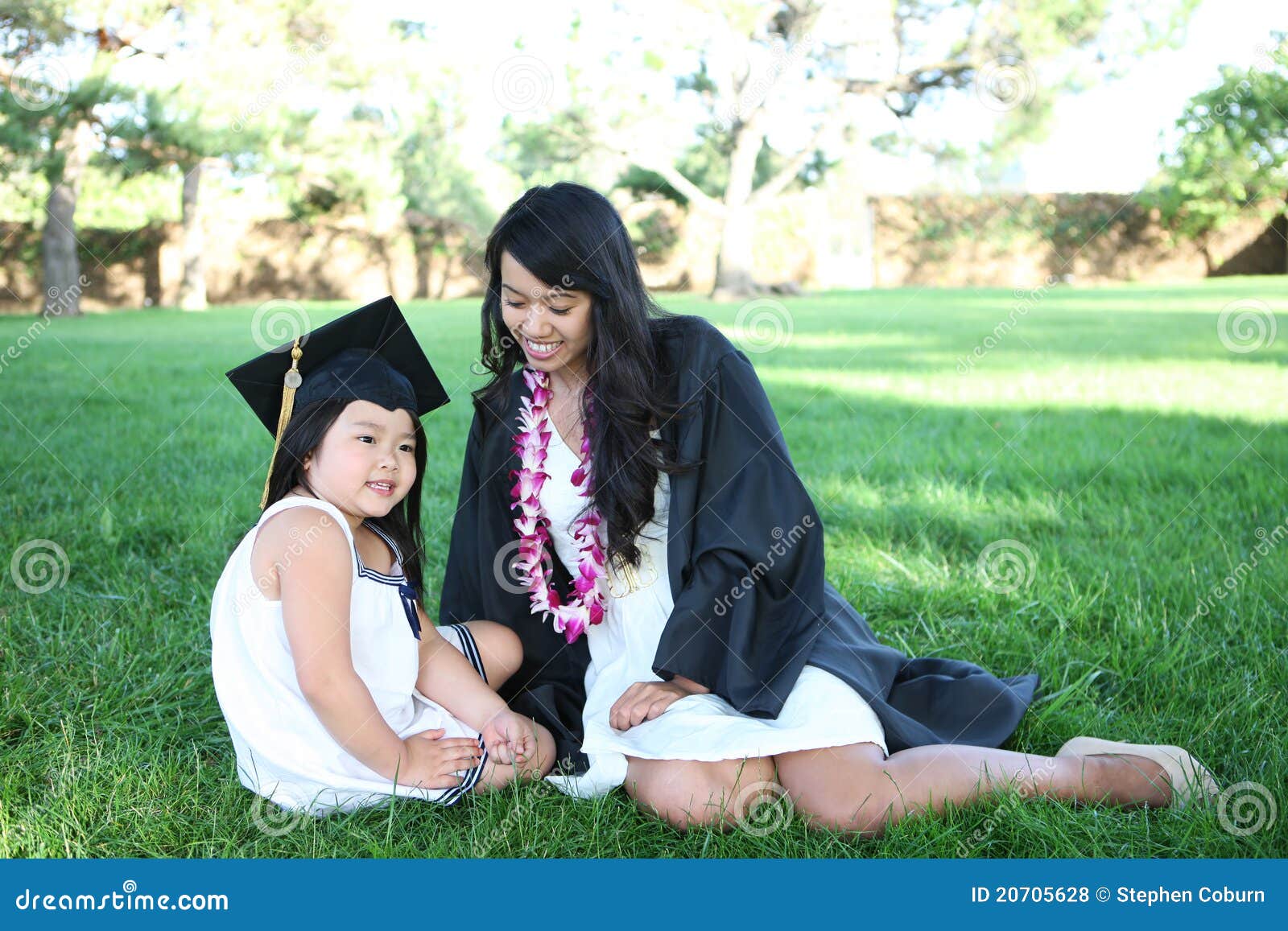 Mother and Daughter Celebrating Graduation Stock Photo - Image of ...