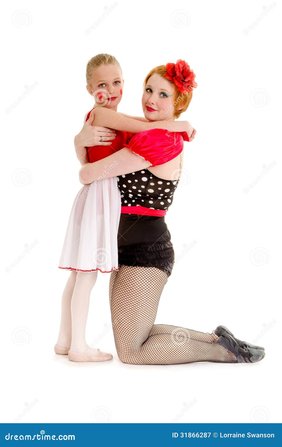 Mother and Daughter Circus Dancer Performers Stock Image - Image of ...