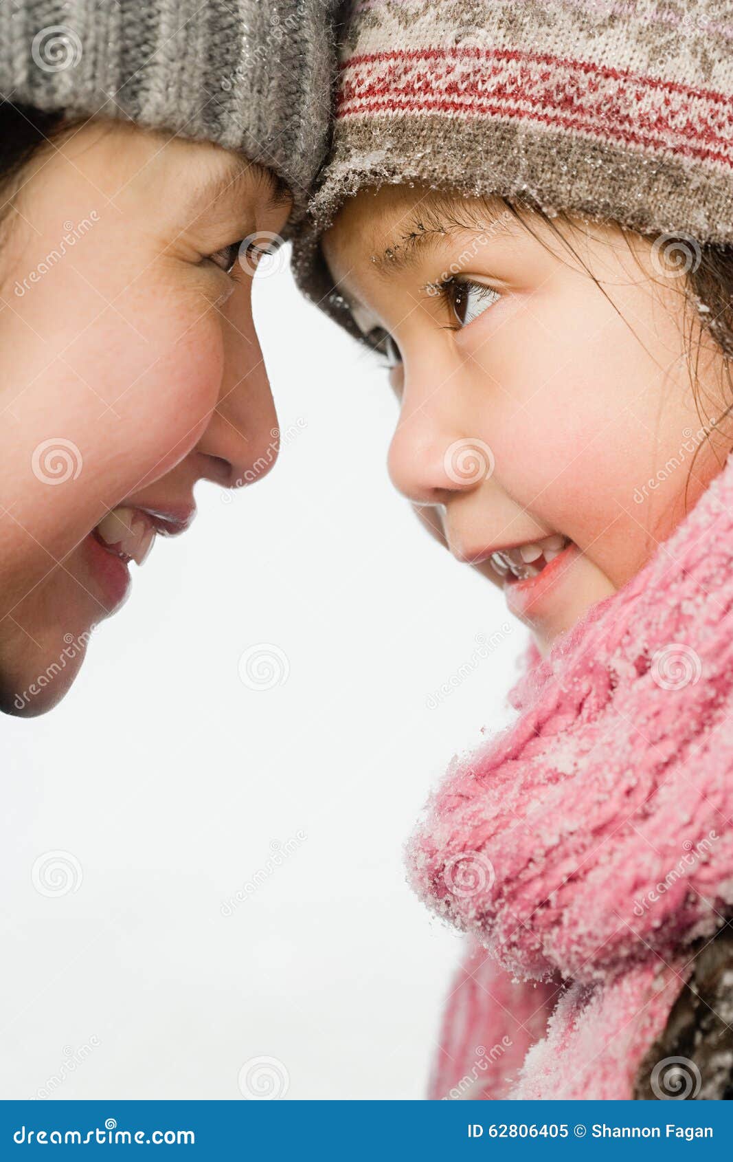 Mother and Daughter Face To Face Stock Image - Image of harmony, asian ...