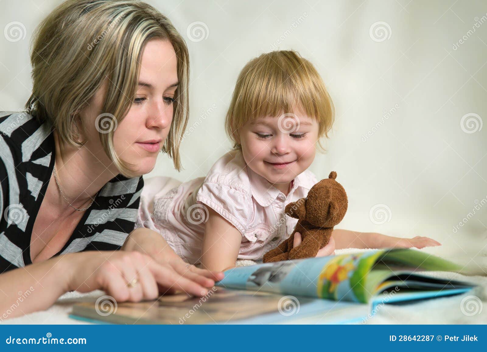 Mother and Daughter in a Joint Game Stock Image - Image of childhood ...