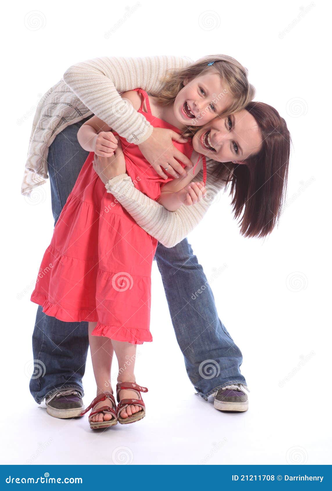 Mother Daughter Love Happy Fun and Laughter Stock Photo - Image of ...