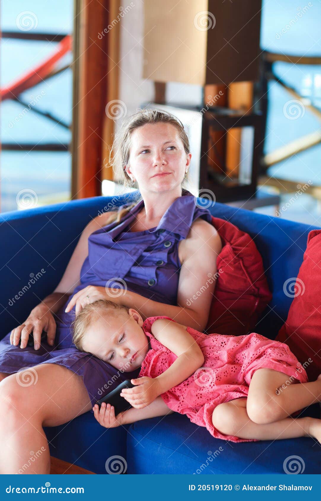 Mother and Daughter Relaxing Stock Photo - Image of casual, relaxing ...