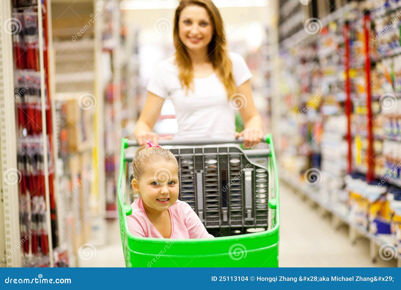 Mother daughter shopping stock photo. Image of care, supermarket - 25113104