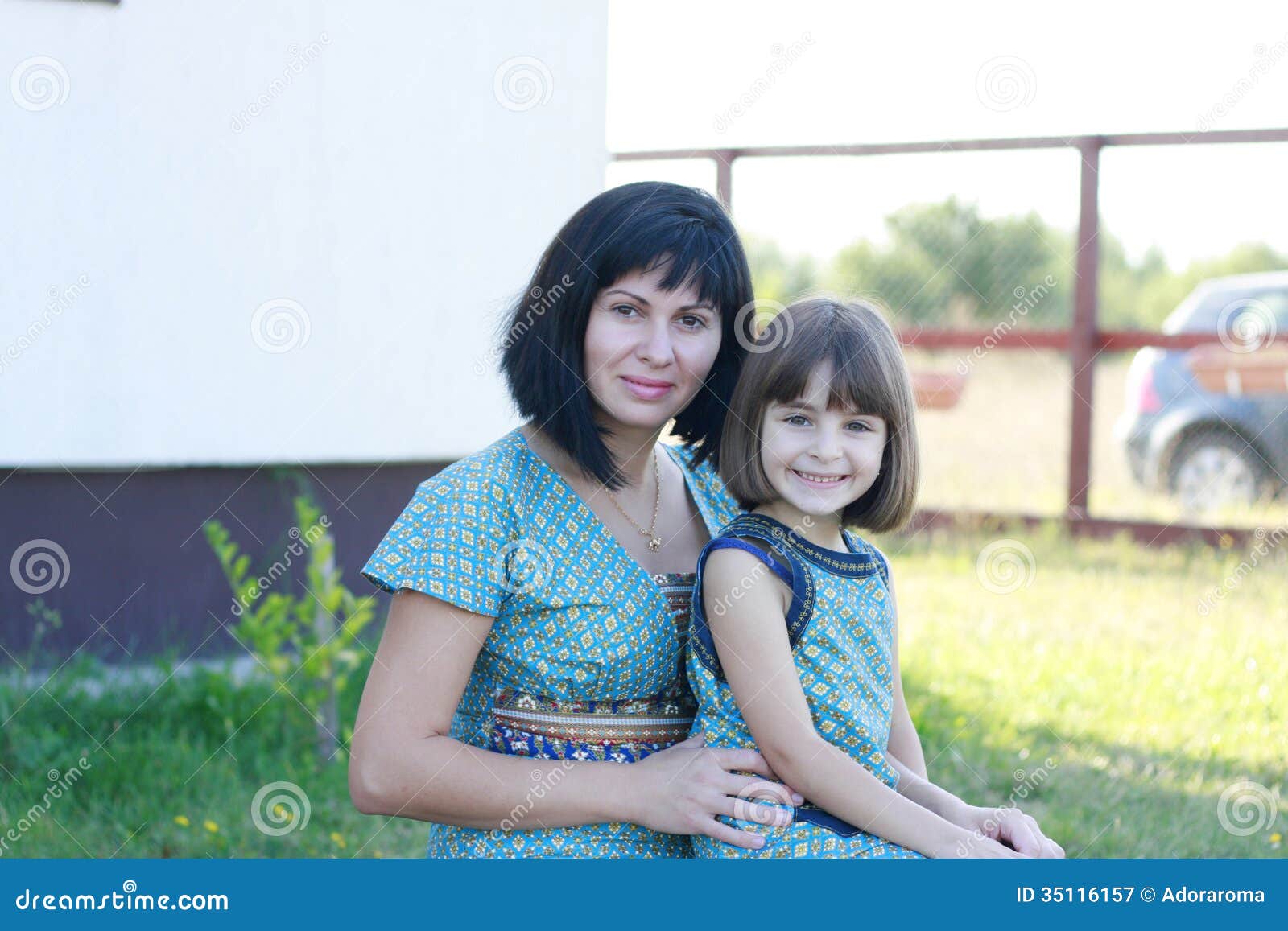 Mother and Daughter Smiling Stock Image - Image of child, summer: 35116157