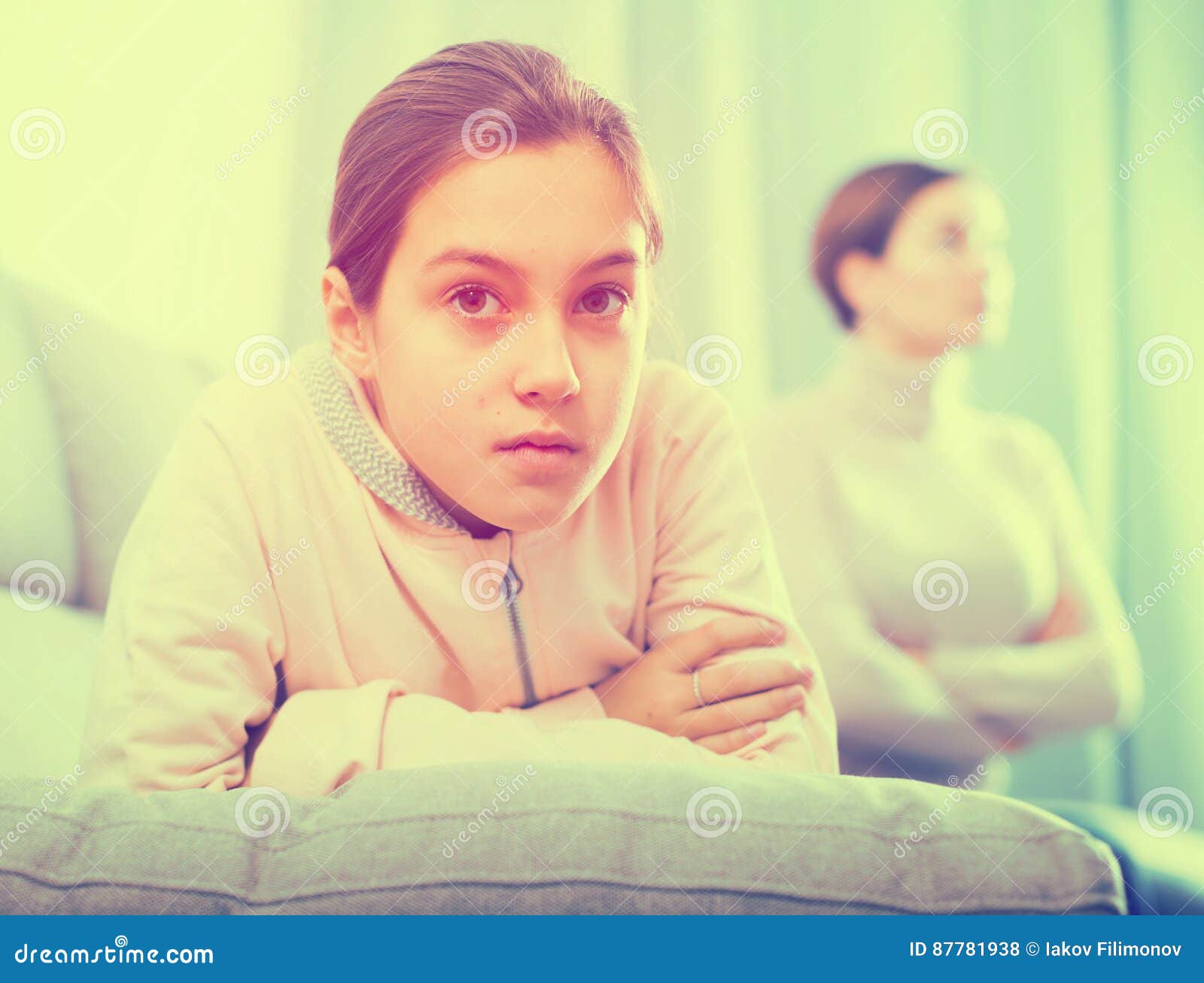 Mother and Daughter Take Offense Stock Photo - Image of parent, adult ...