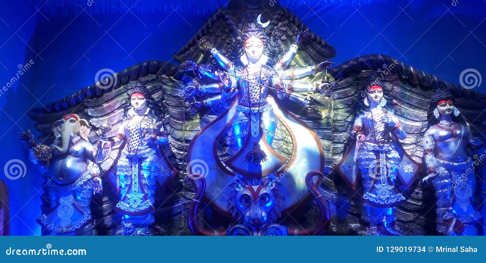 Mother Durga stock photo. Image of signifies, women - 129019734