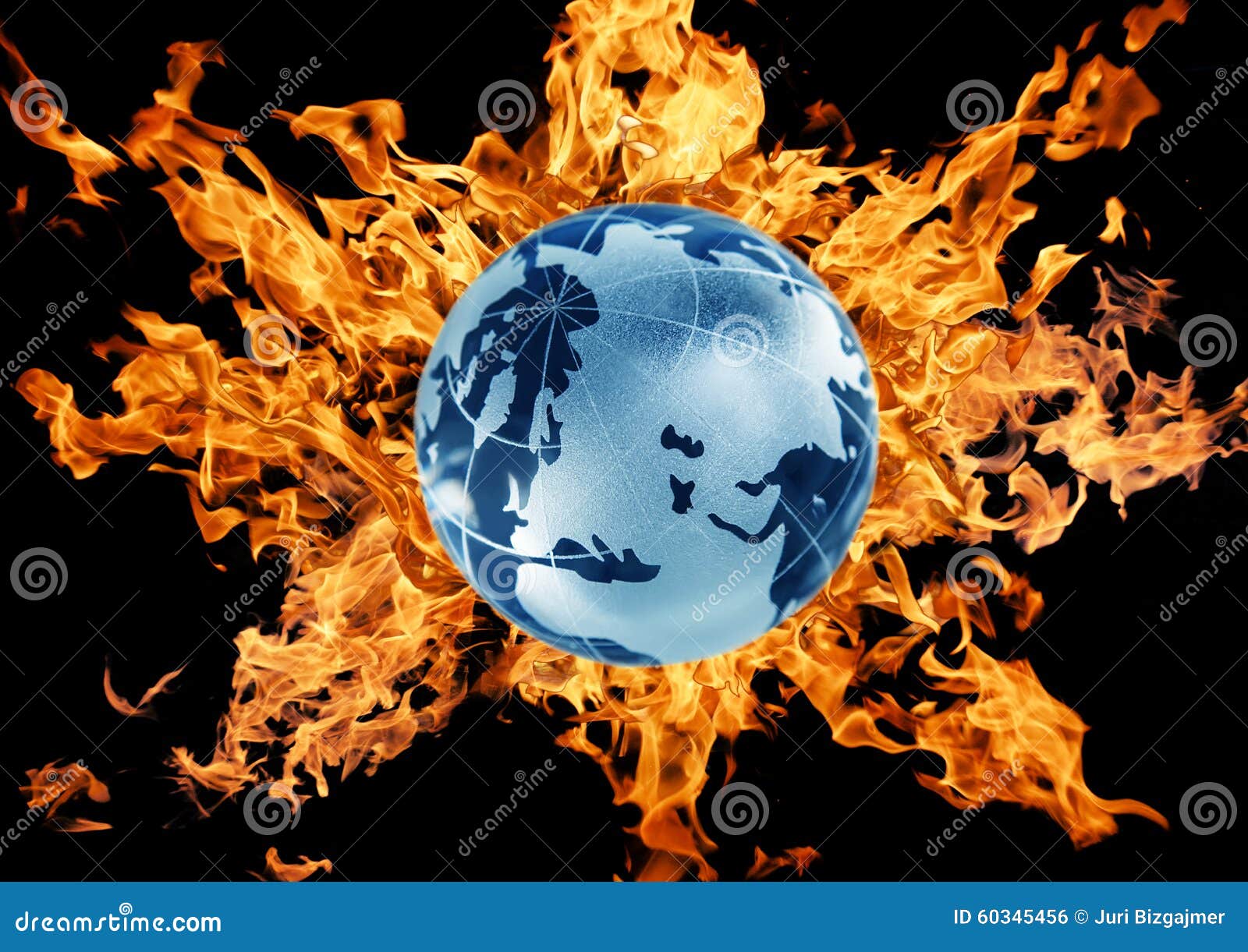 Mother Earth Against a Flame Stock Photo - Image of conservation, earth ...