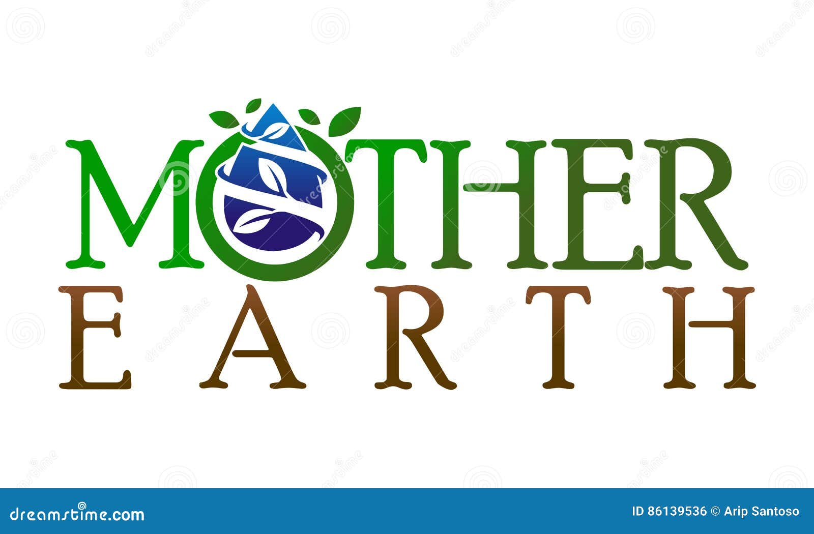 Mother Earth stock vector. Illustration of leaf, ecology - 86139536