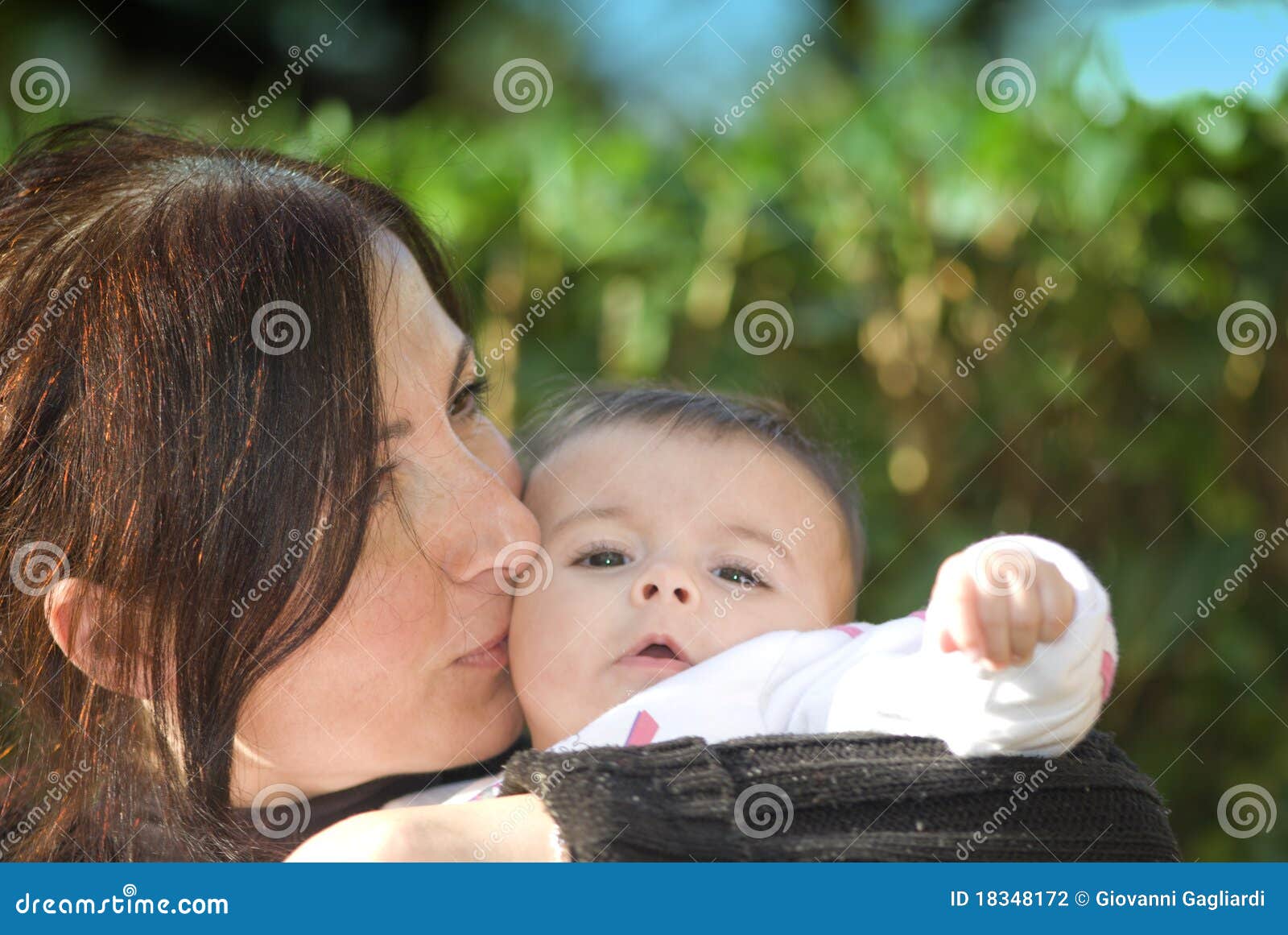 Mother Embracing Her Daughter Stock Photo - Image of happiness, girl ...
