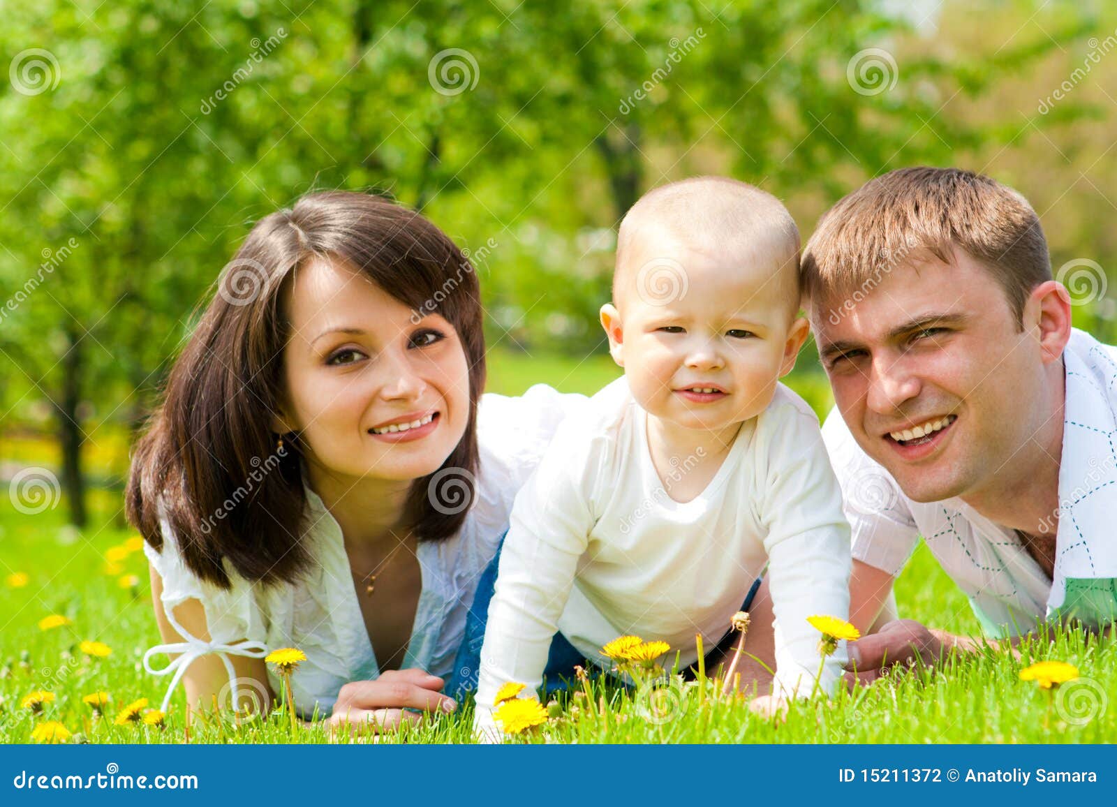 Mother, father and baby stock photo. Image of lovely - 15211372