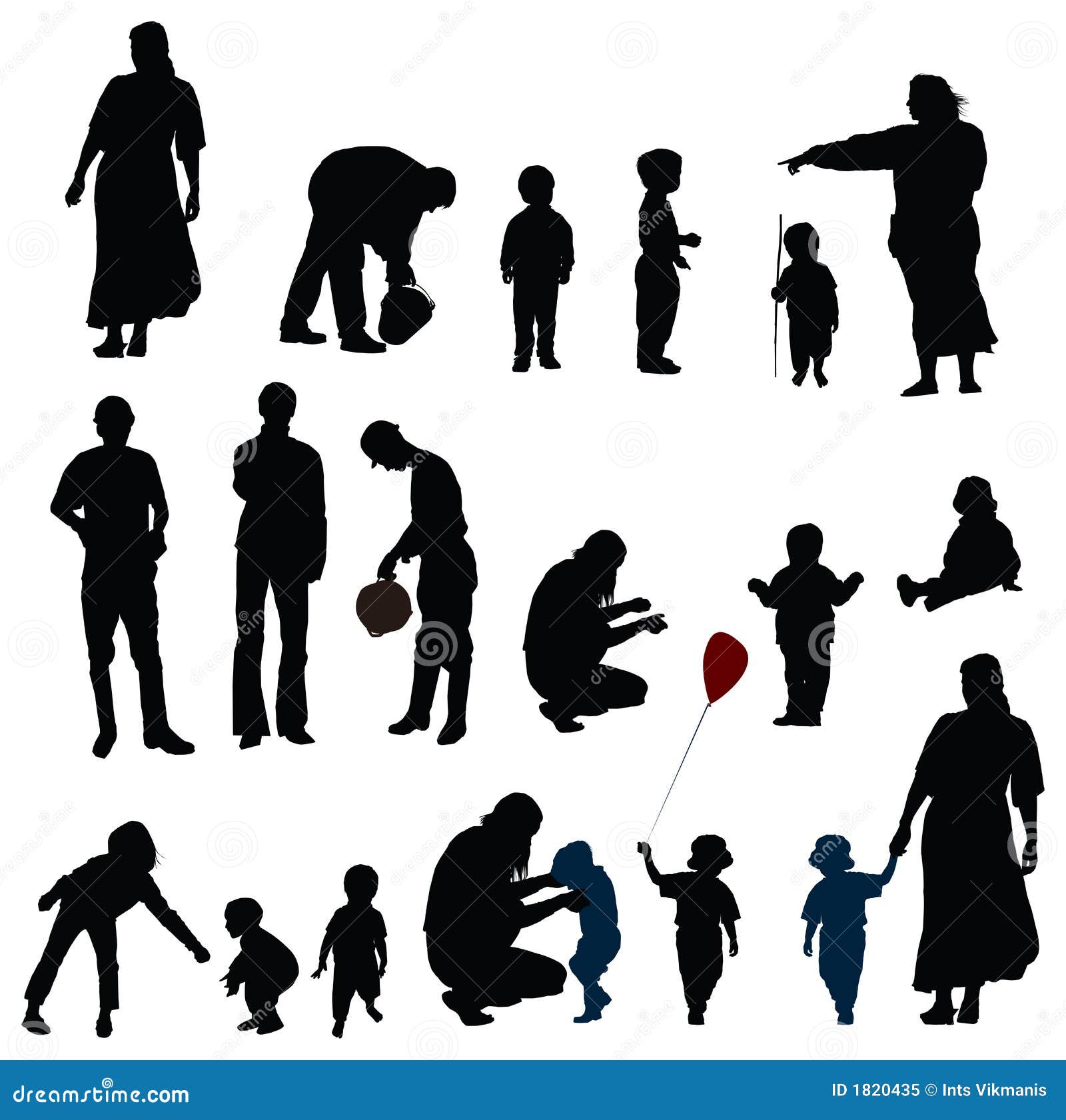 Mother And Father Characters Shielding Their Children From Harmful Tv ...