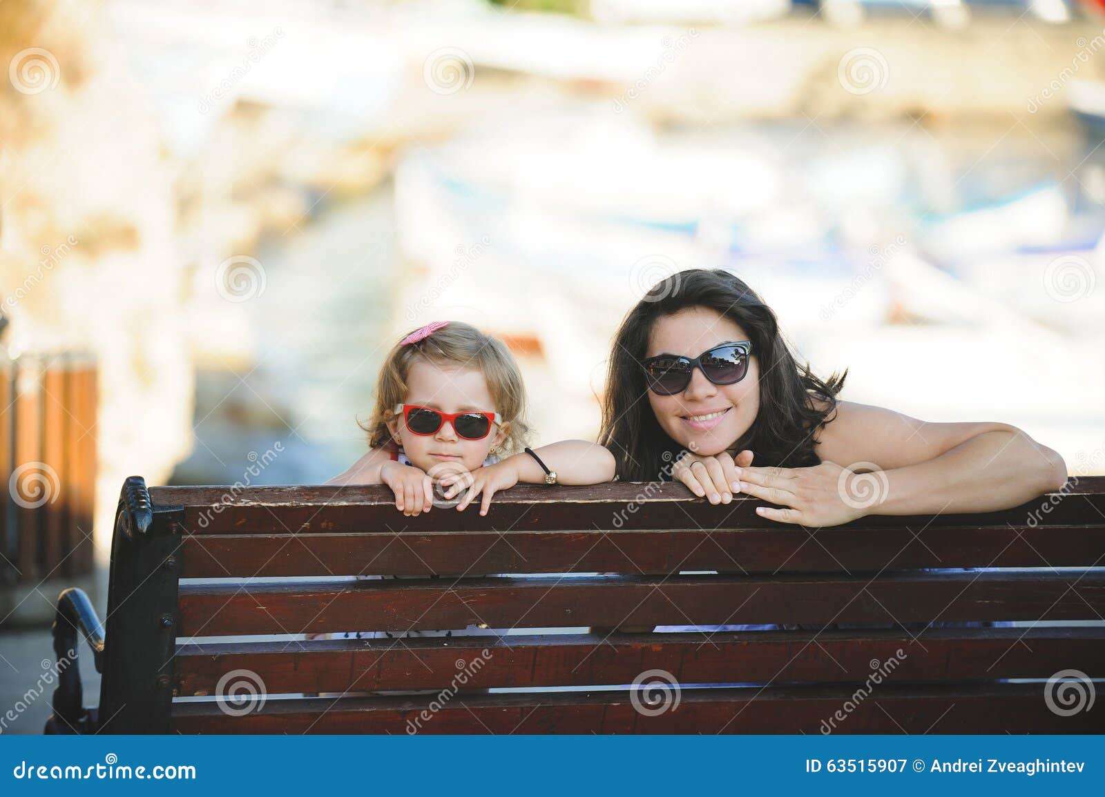 Mother and Girl Having Rest Stock Image - Image of beach, elementary ...