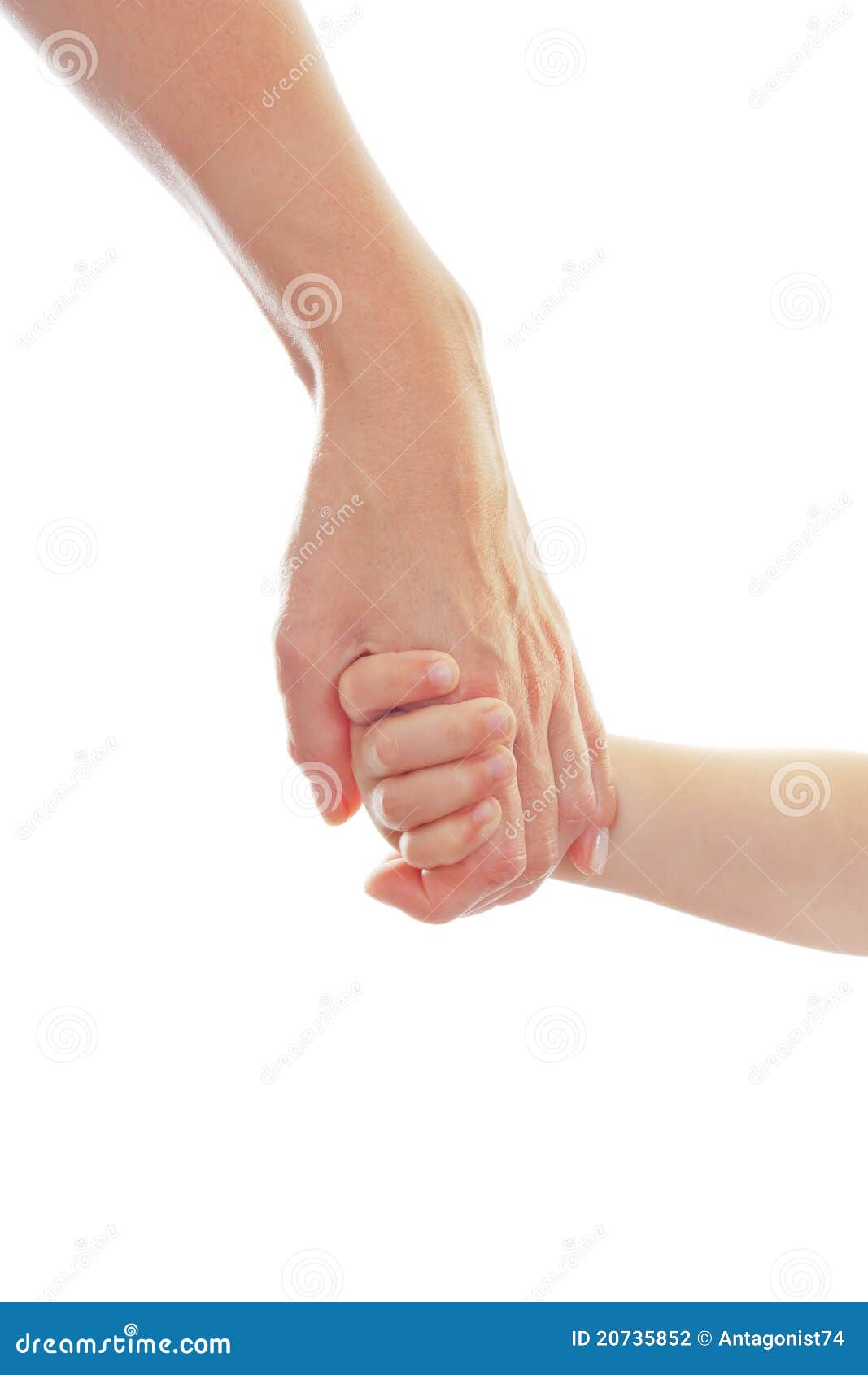 Mother Giving a Hand To a Child Stock Photo - Image of generations ...