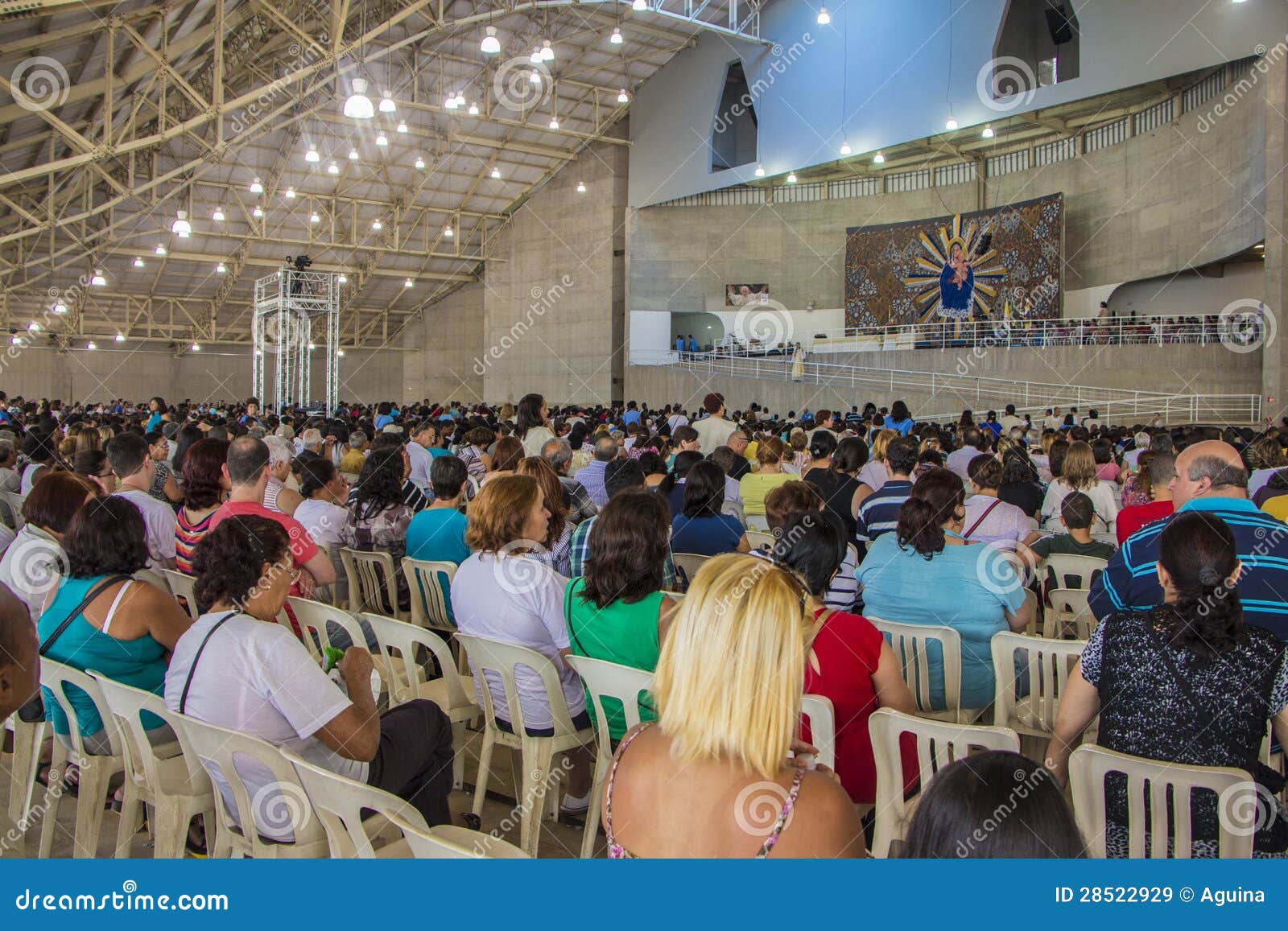 The Mother of God Sanctuary - Brazil Editorial Stock Image - Image of ...