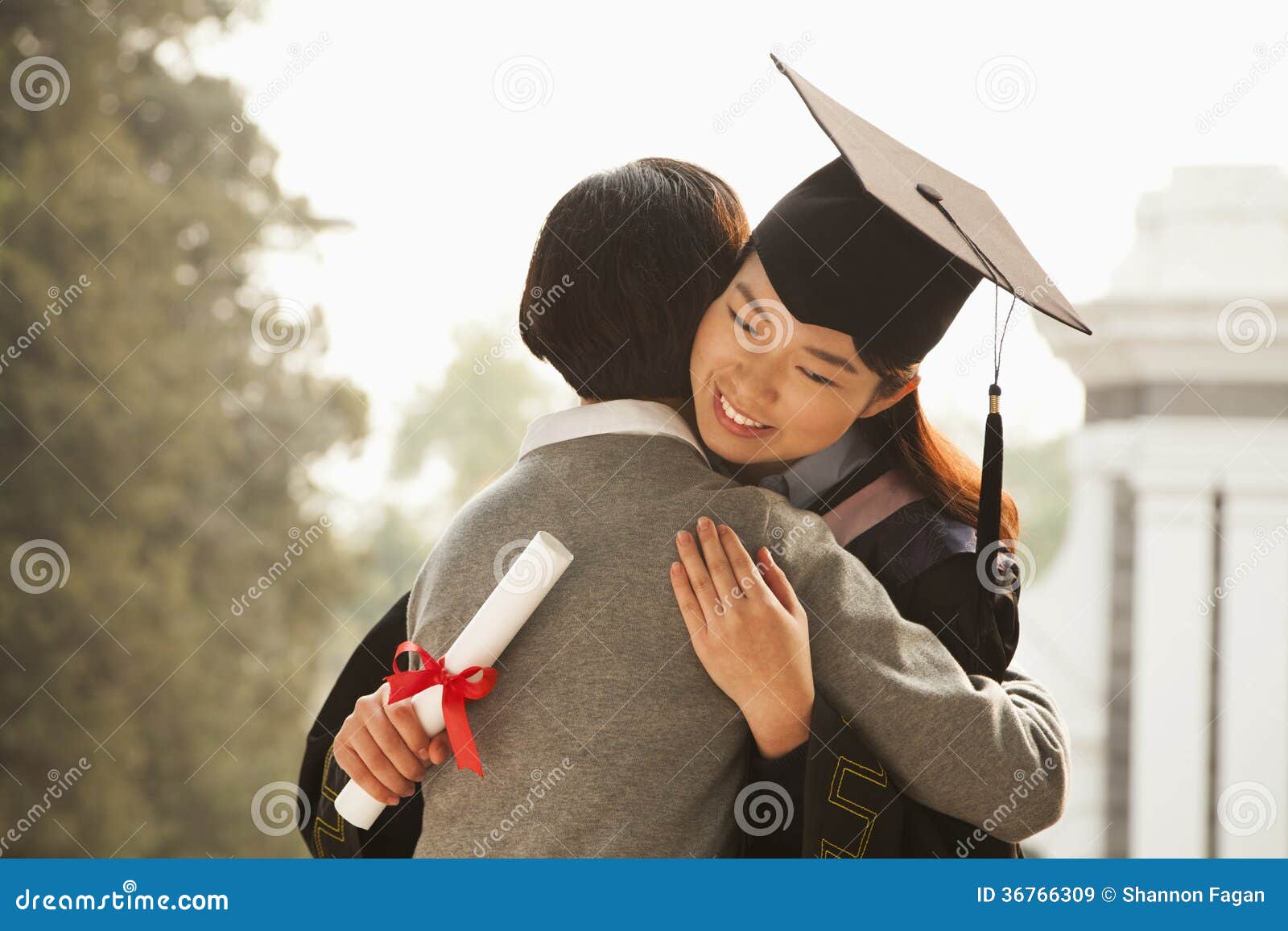 Mother and Graduate Hug stock image. Image of graduation - 36766309