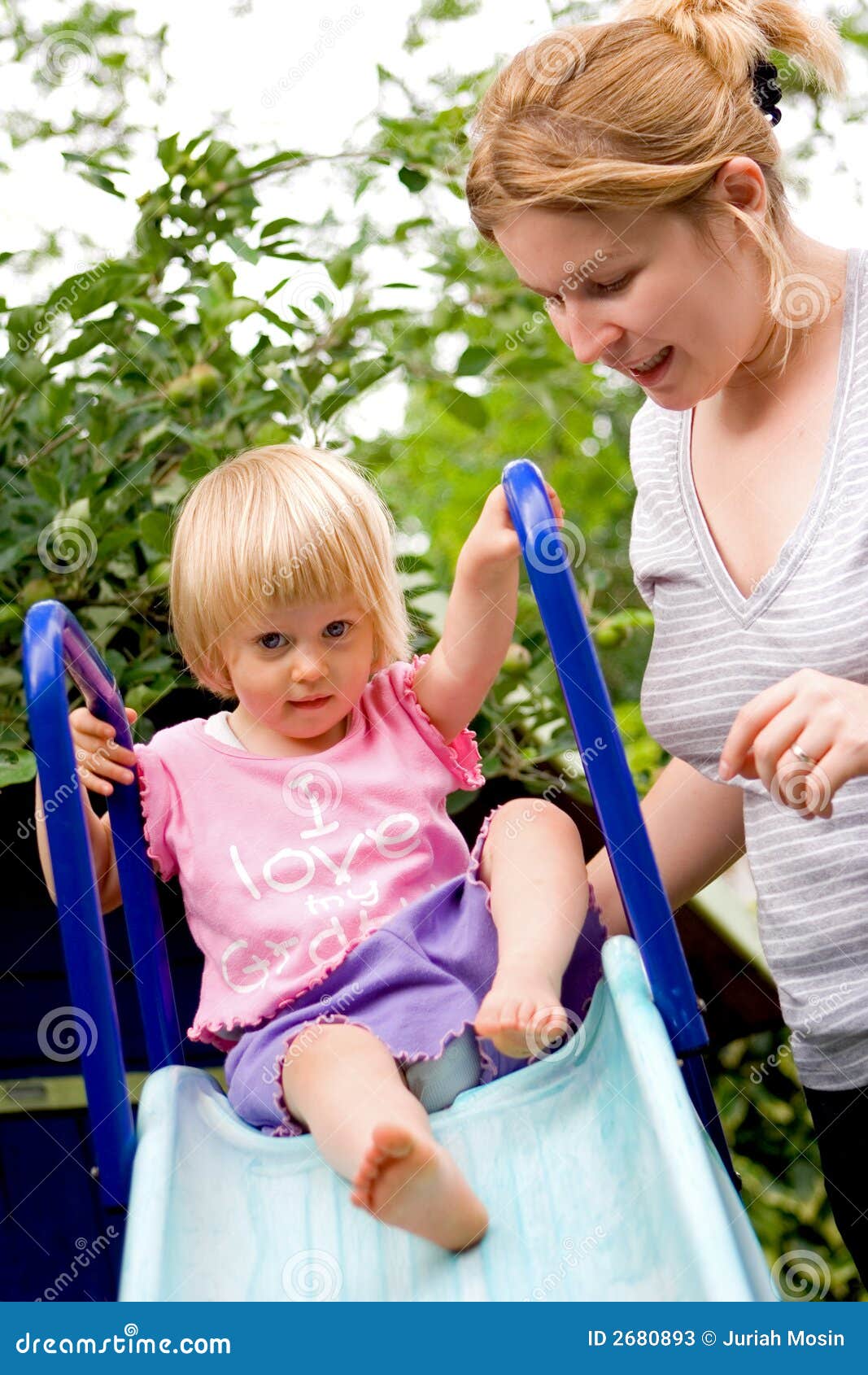 Mother guiding toddler stock image. Image of guide, adorable - 2680893