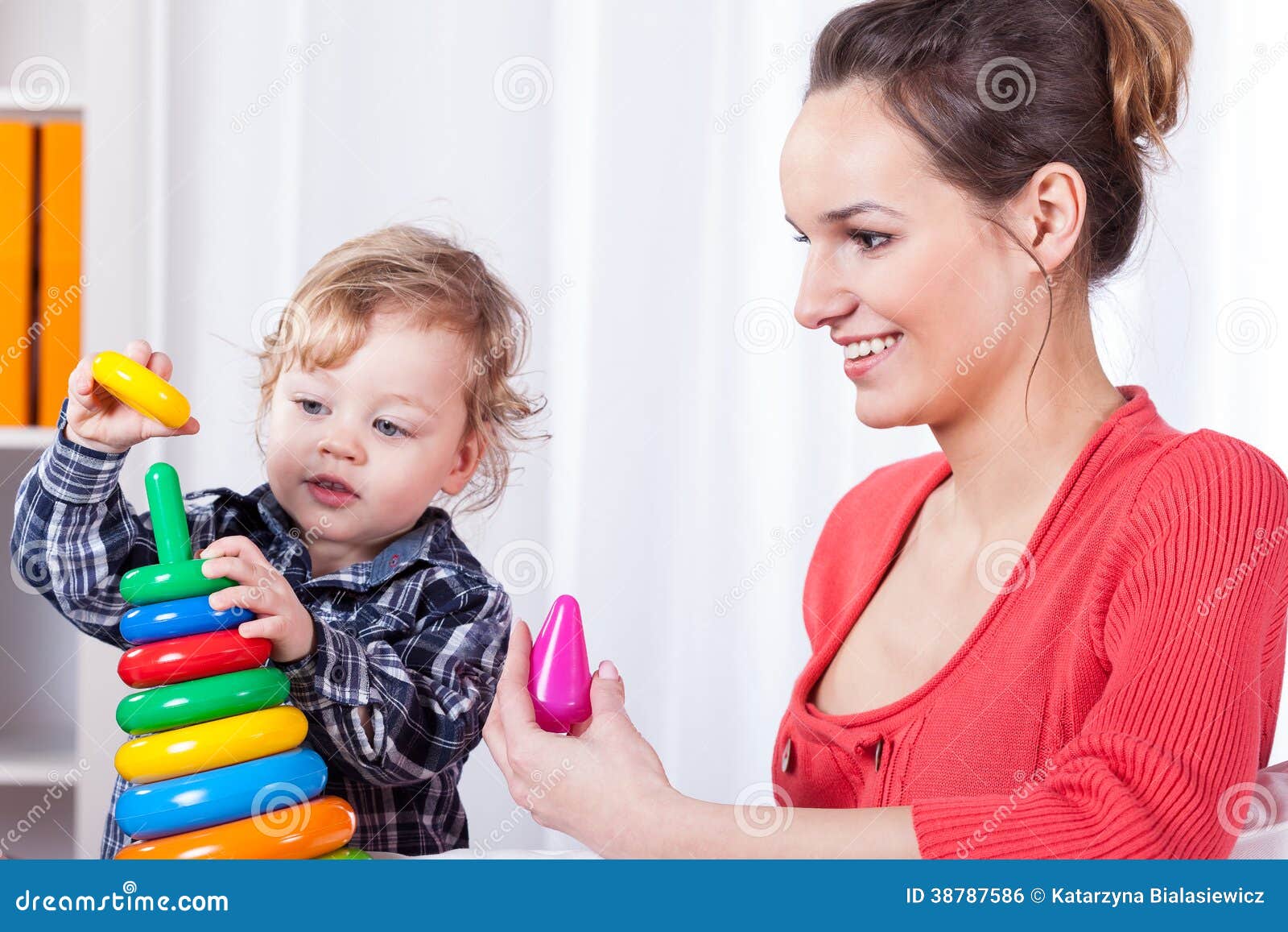 Mother Having Fun with Child Stock Photo - Image of home, love: 38787586