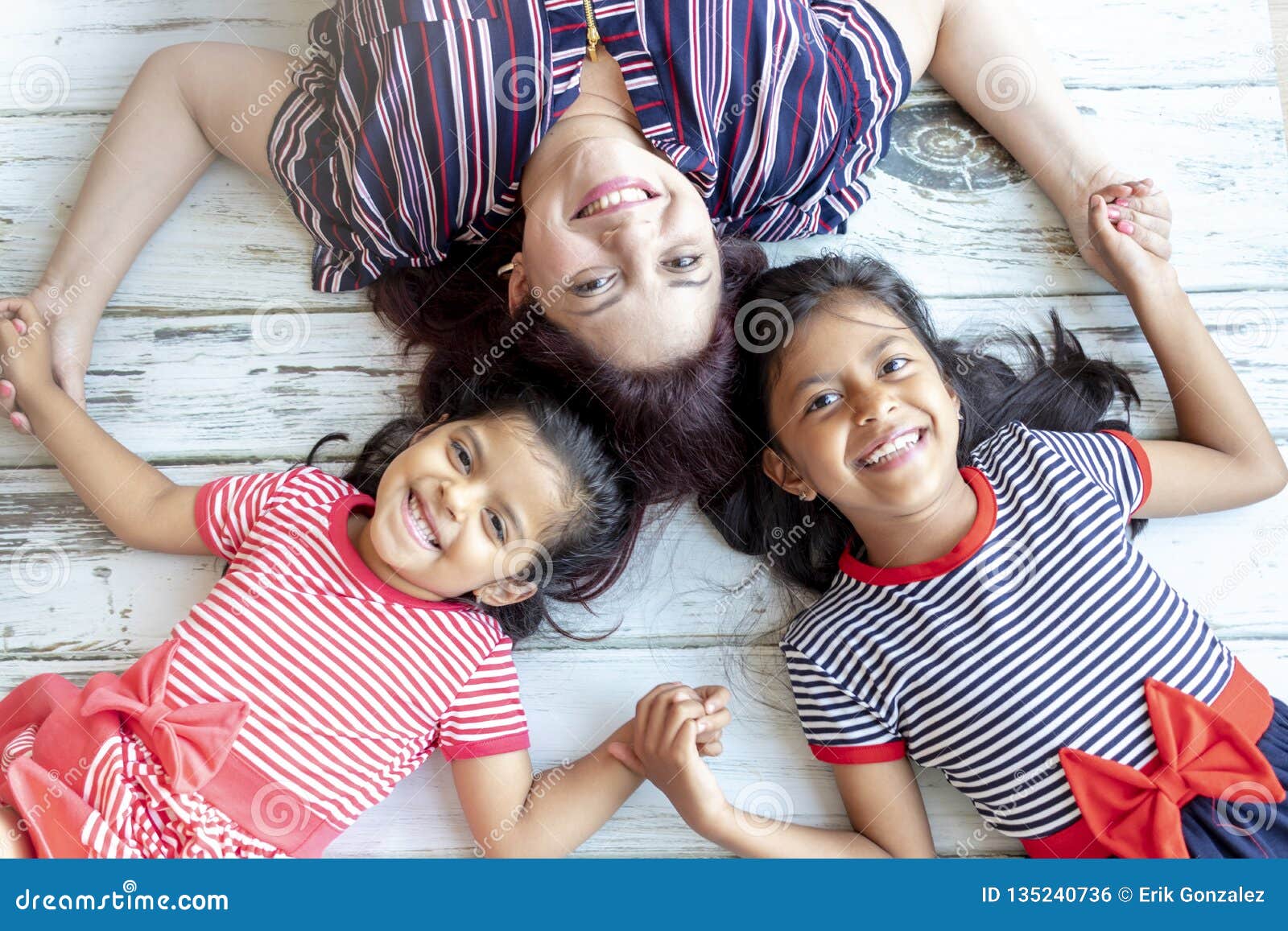 Mother with Her Beautiful Daughters Stock Photo - Image of caucasian ...