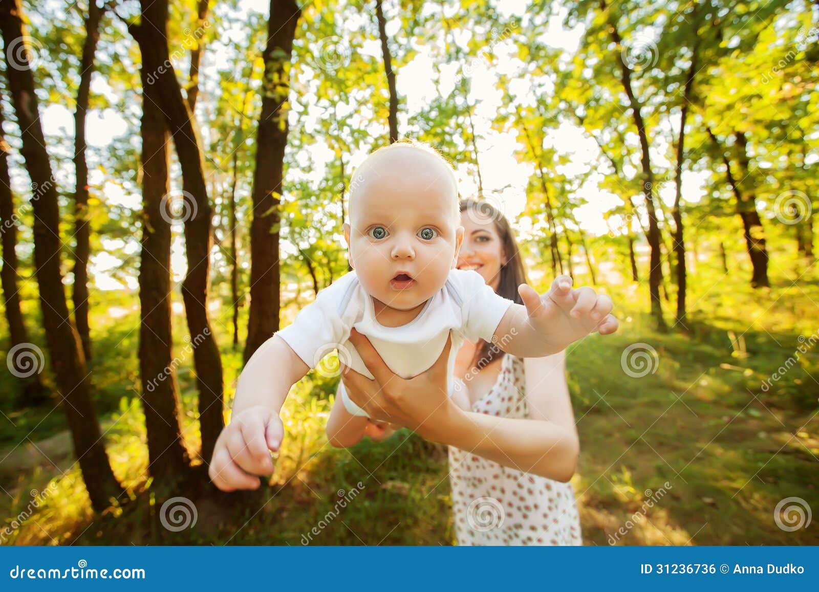 Mother with Her Child Take Rest Stock Photo - Image of happiness ...