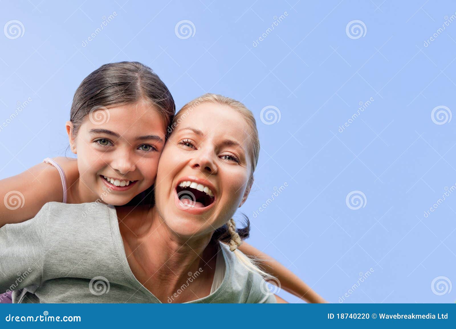 Mother and Her Daughter Laughting Stock Photo - Image of happy, laught ...