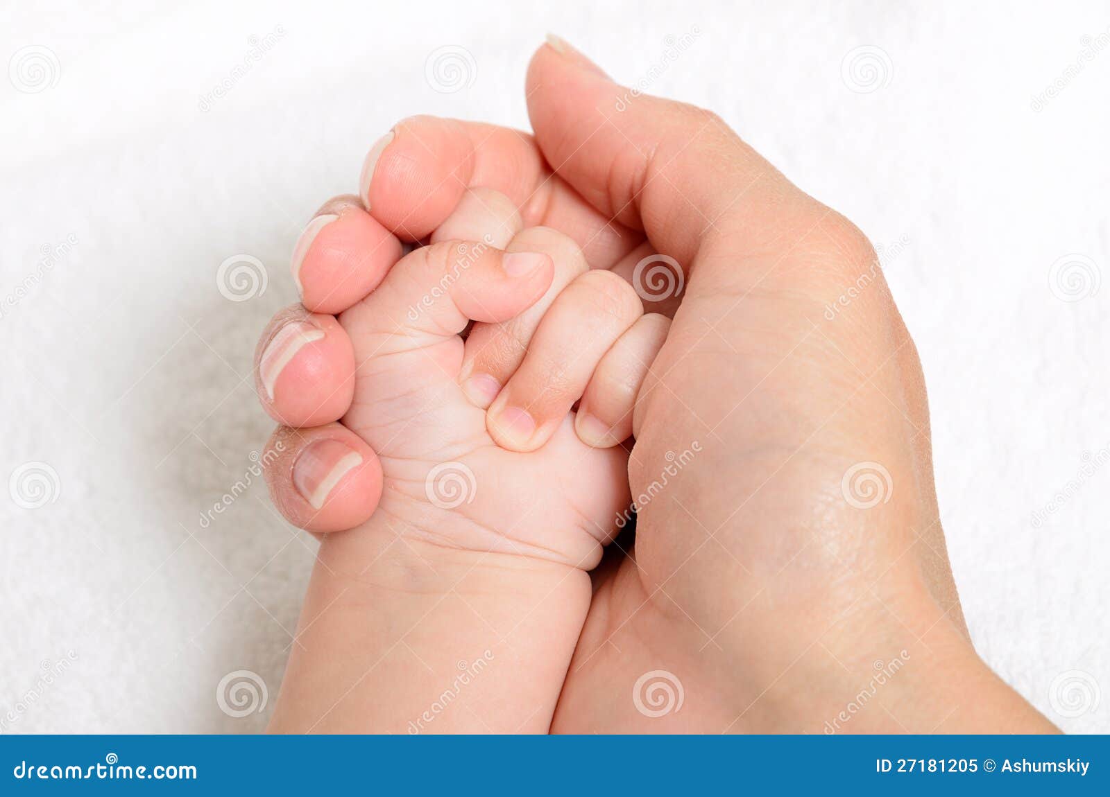 Mother holding a baby hand stock image. Image of care - 27181205