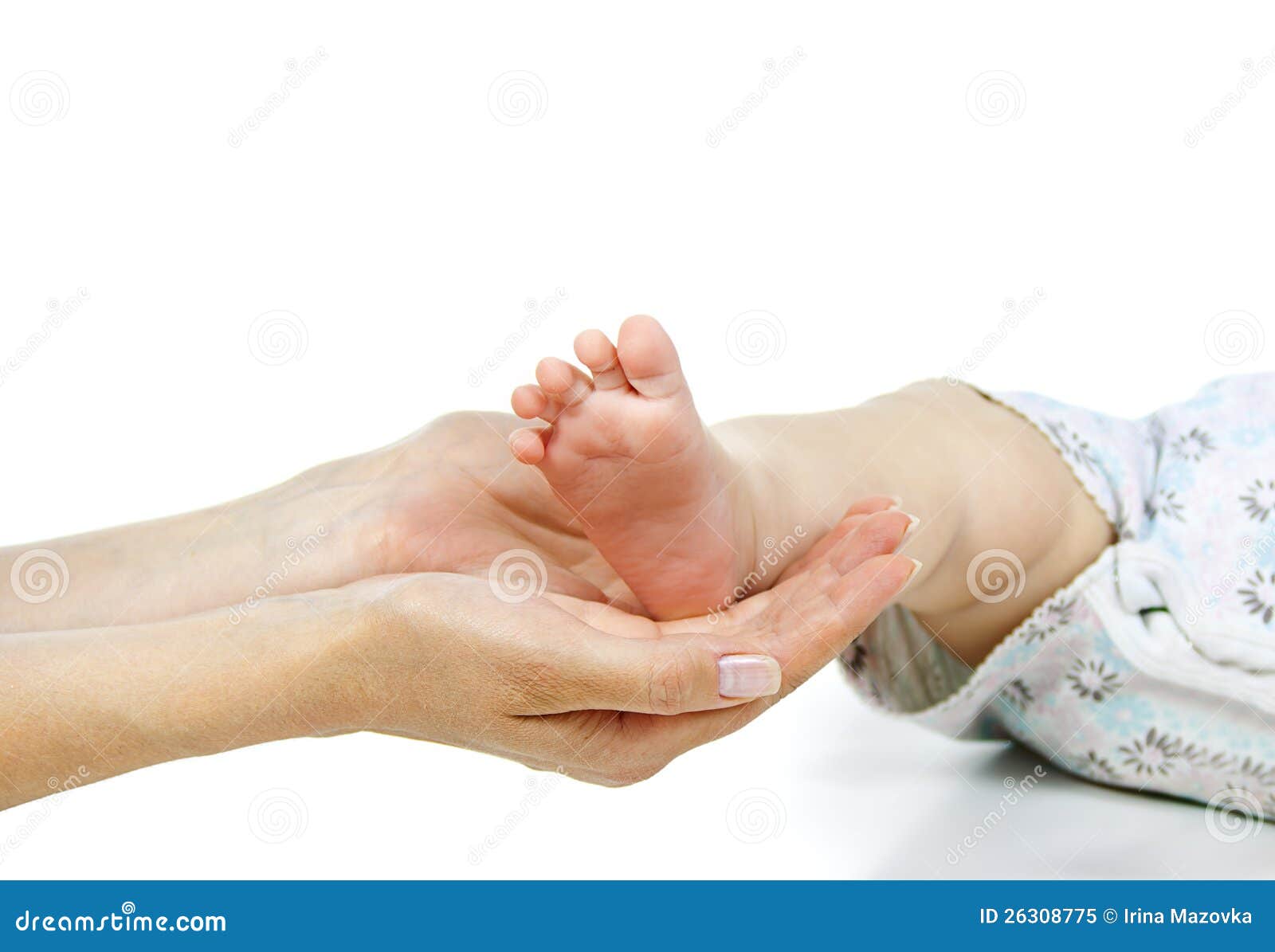 Mother holds baby leg stock image. Image of concepts - 26308775