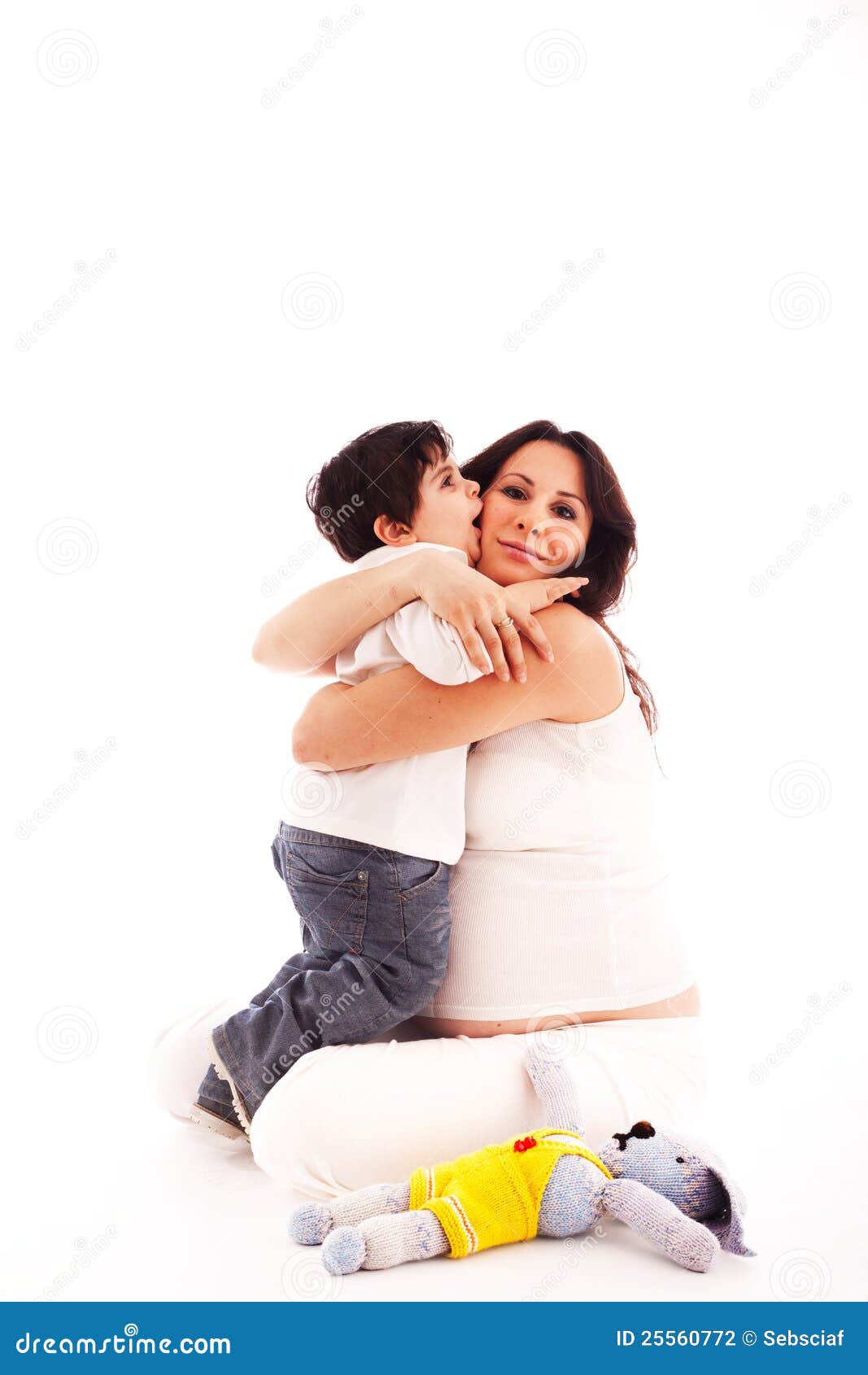 Mother hug stock photo. Image of pregnant, family, mother - 25560772