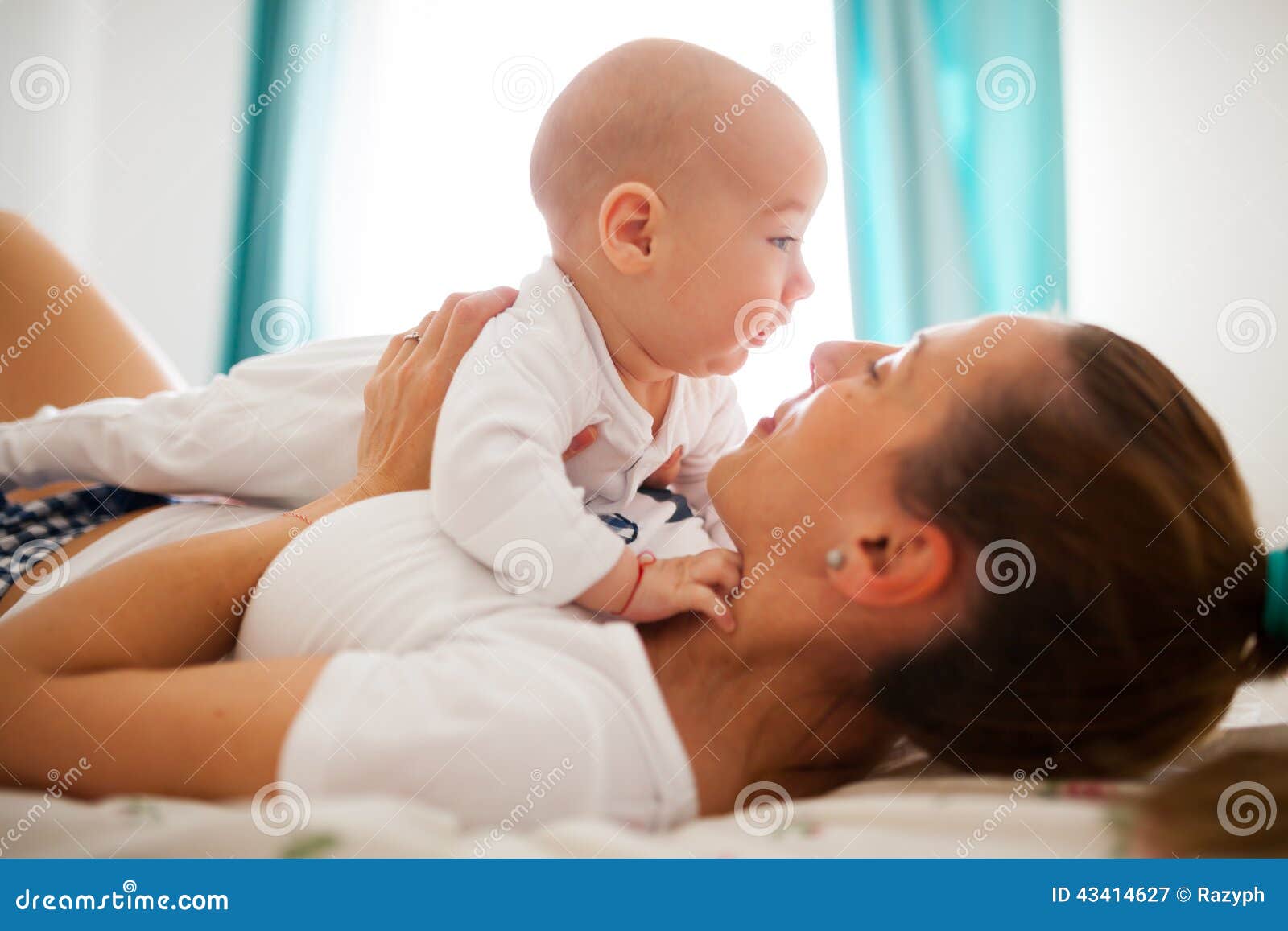 Mother hugging baby stock image. Image of baby, young - 43414627