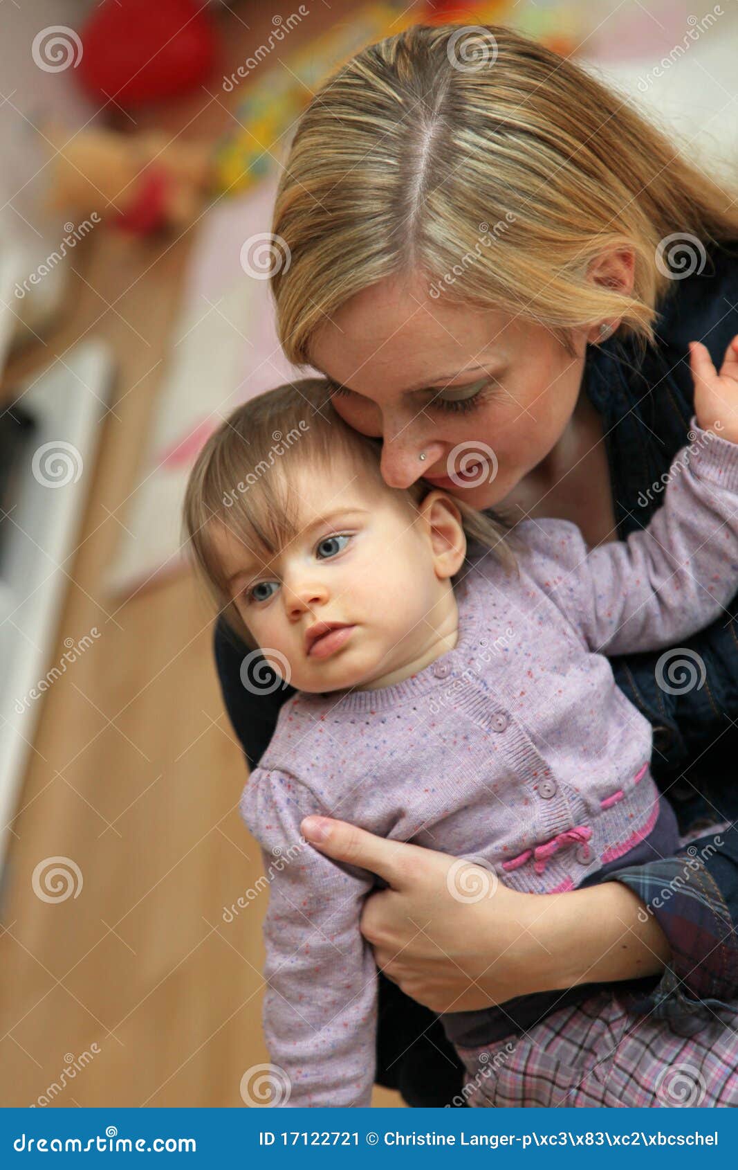 Mother Hugging Her Baby Lovingly Stock Image - Image of embracing ...