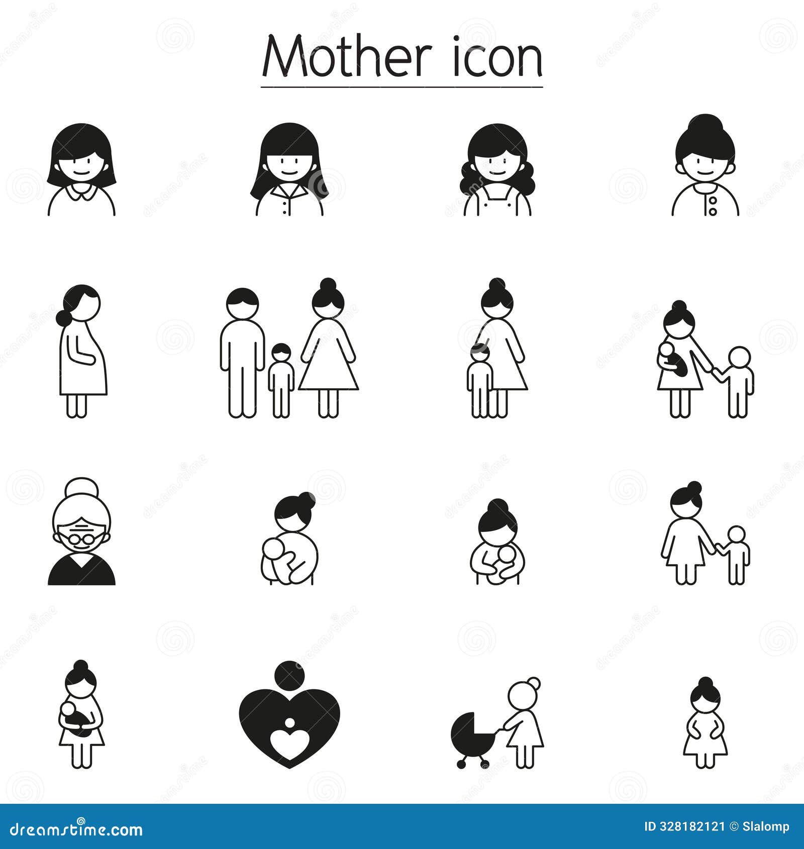 Mother And Son Icon Vector Illustration | CartoonDealer.com #79568166