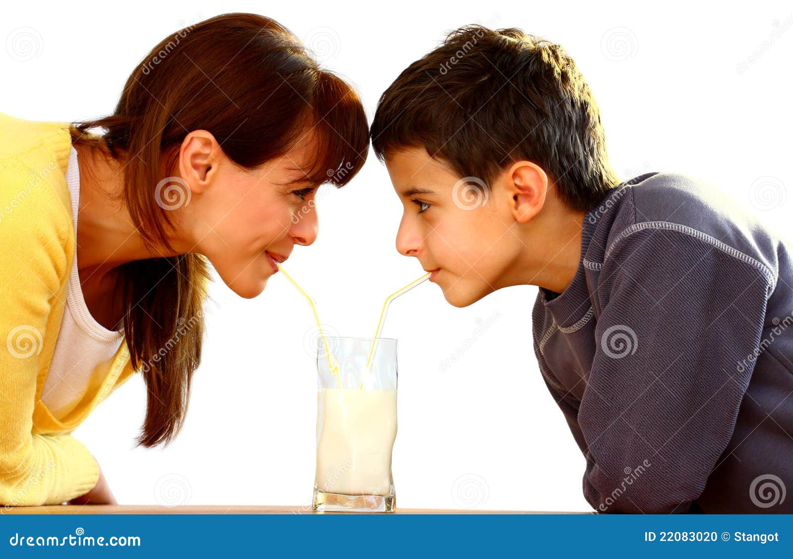 Mother and kid with milk stock photo. Image of mother - 22083020