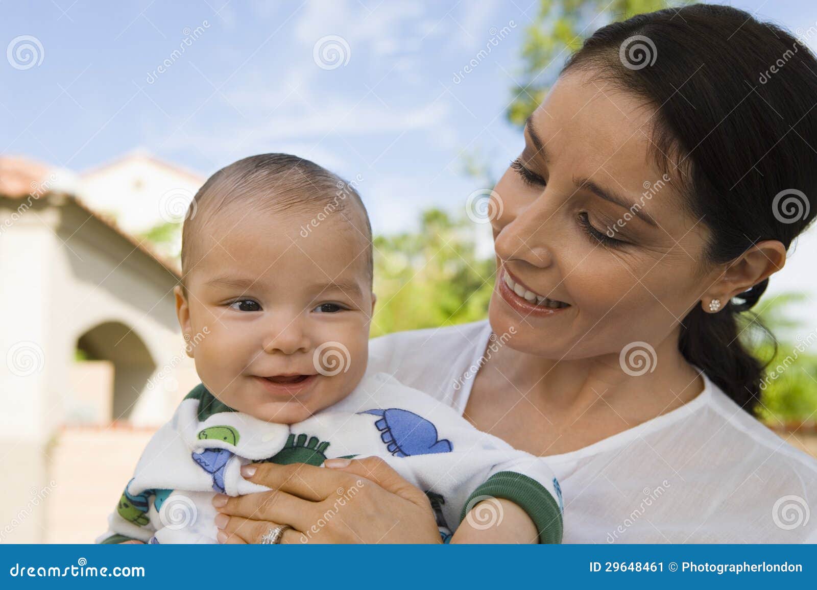 Mother Looking at Her Baby Boy Stock Image - Image of cute, baby: 29648461