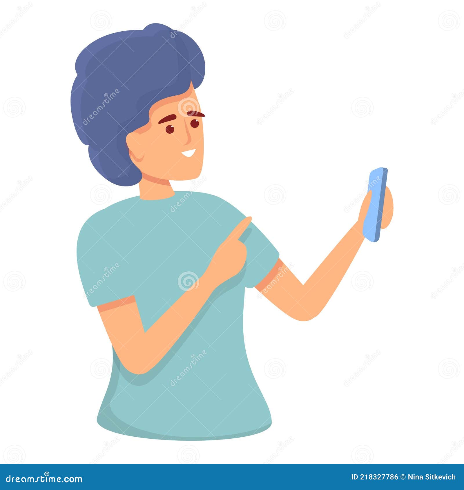 Mother Messaging Network Icon, Cartoon Style Stock Vector ...