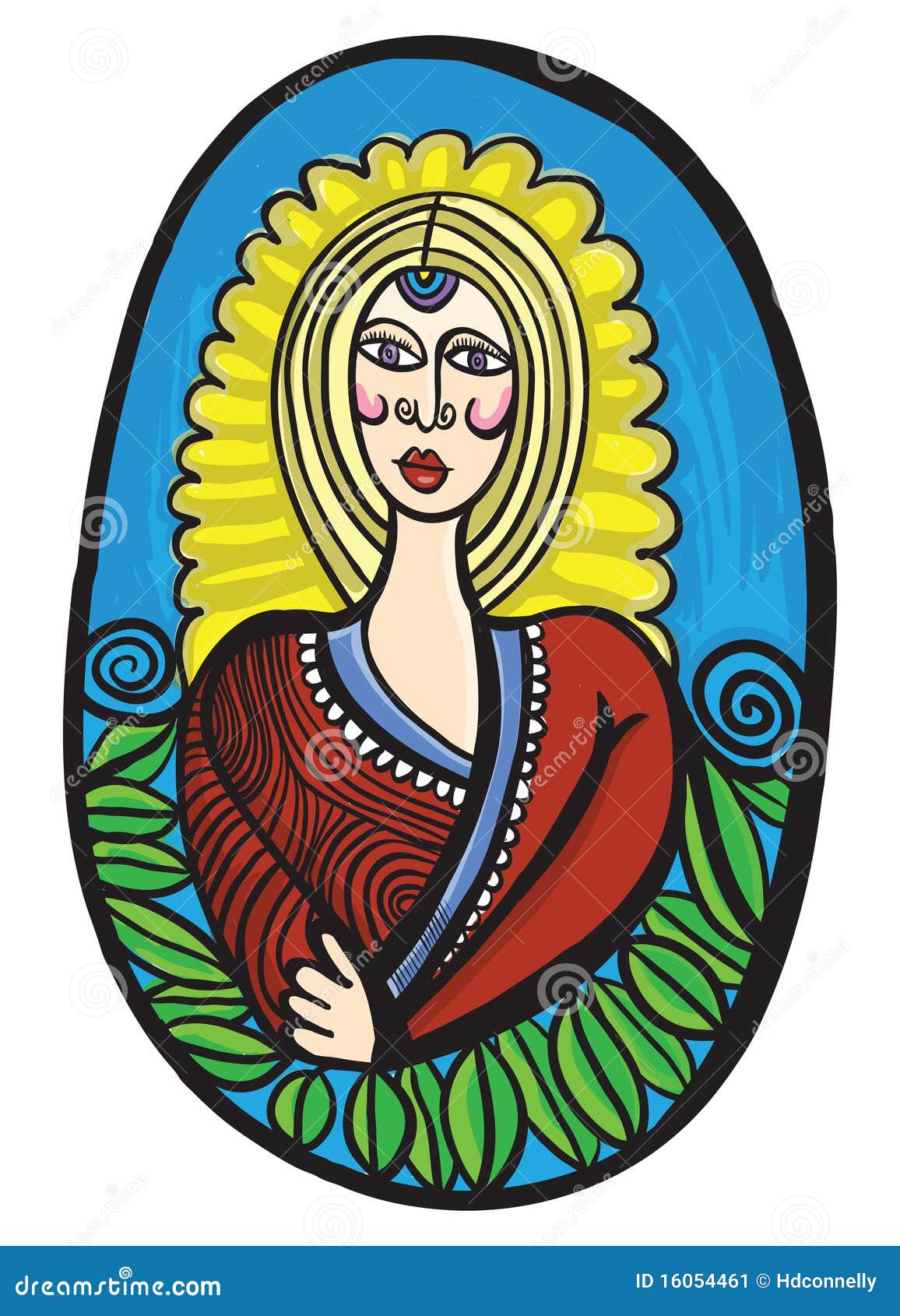 Mother nature stock illustration. Illustration of beauty - 16054461