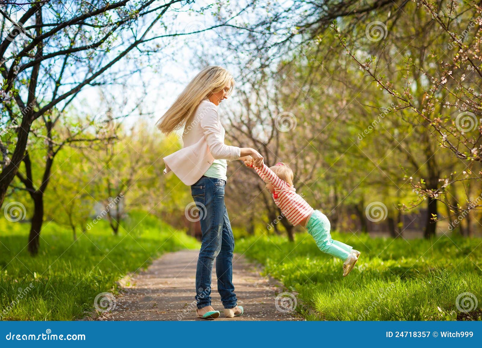 Mother playing with child stock image. Image of daughter - 24718357
