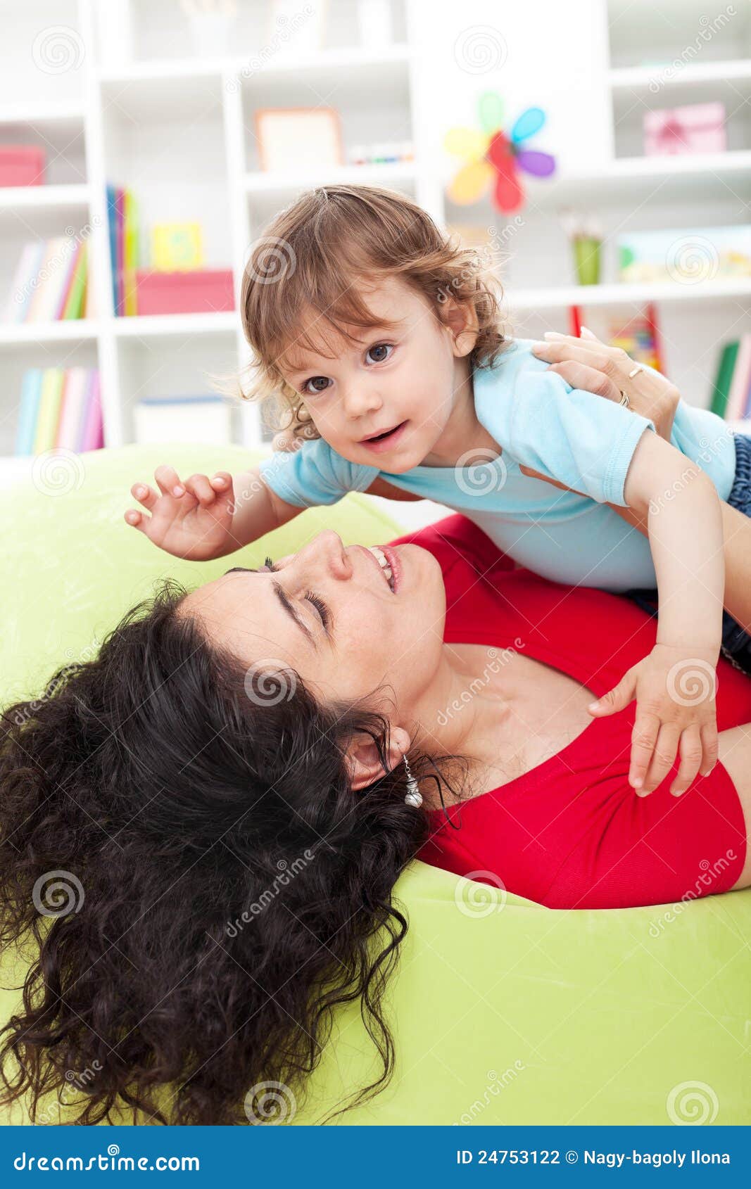 Mother playing with child stock photo. Image of cute - 24753122