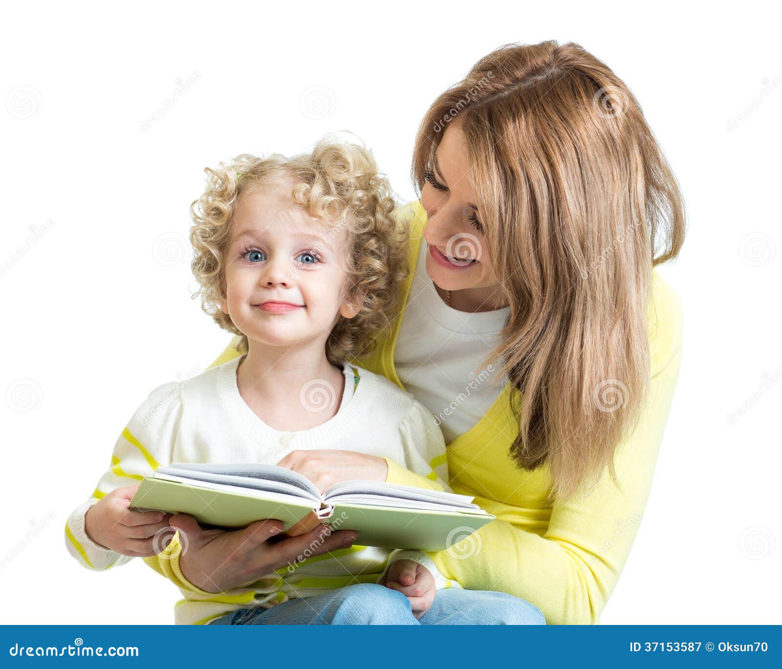 Mother Reading a Book To Kid Stock Image - Image of baby, mother: 37153587