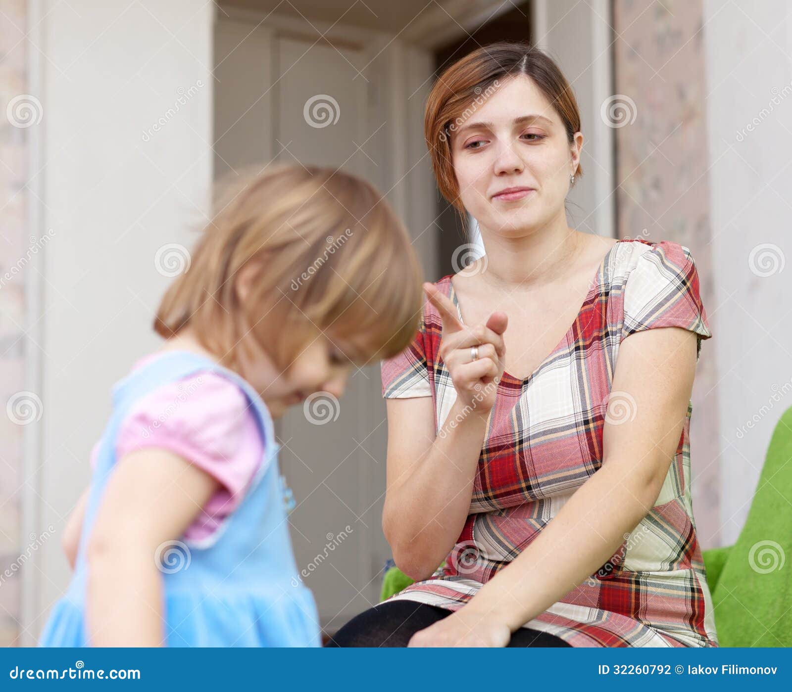 Mother scolds her child stock photo. Image of maternity - 32260792