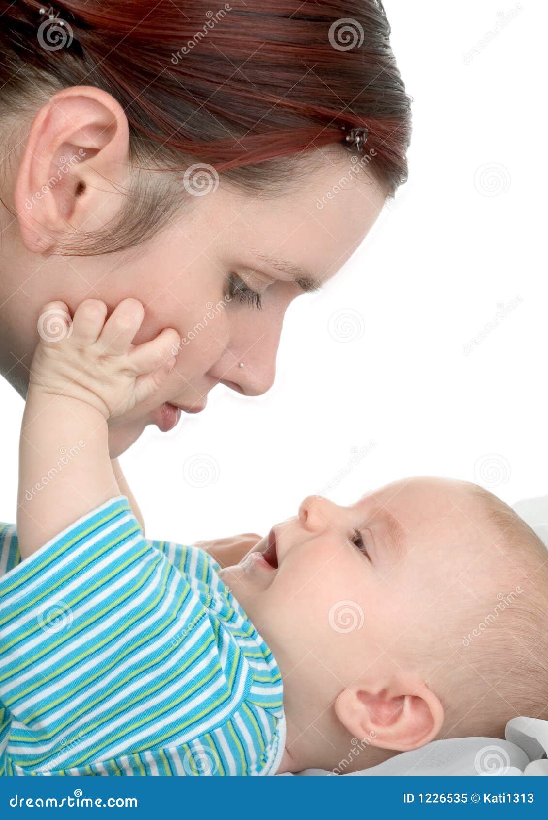 Mother and son stock image. Image of babies, whitespace - 1226535