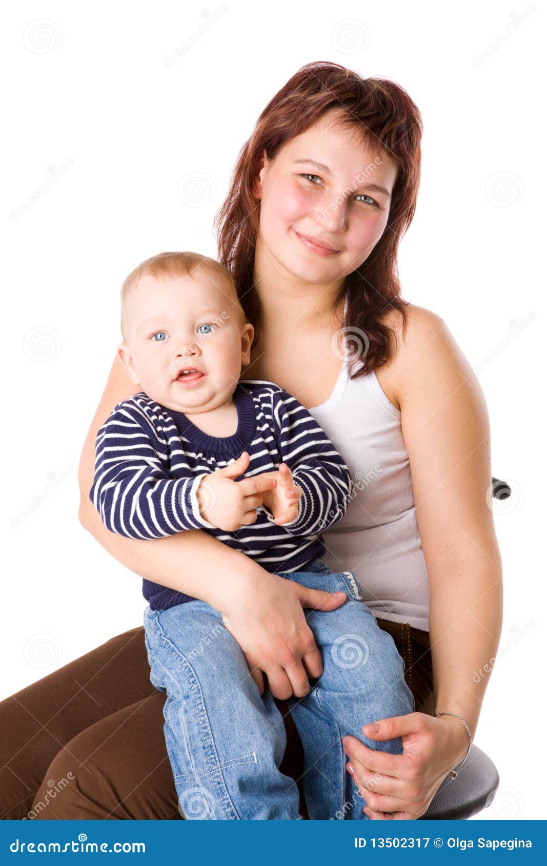 Mother and son stock image. Image of adorable, offspring - 13502317