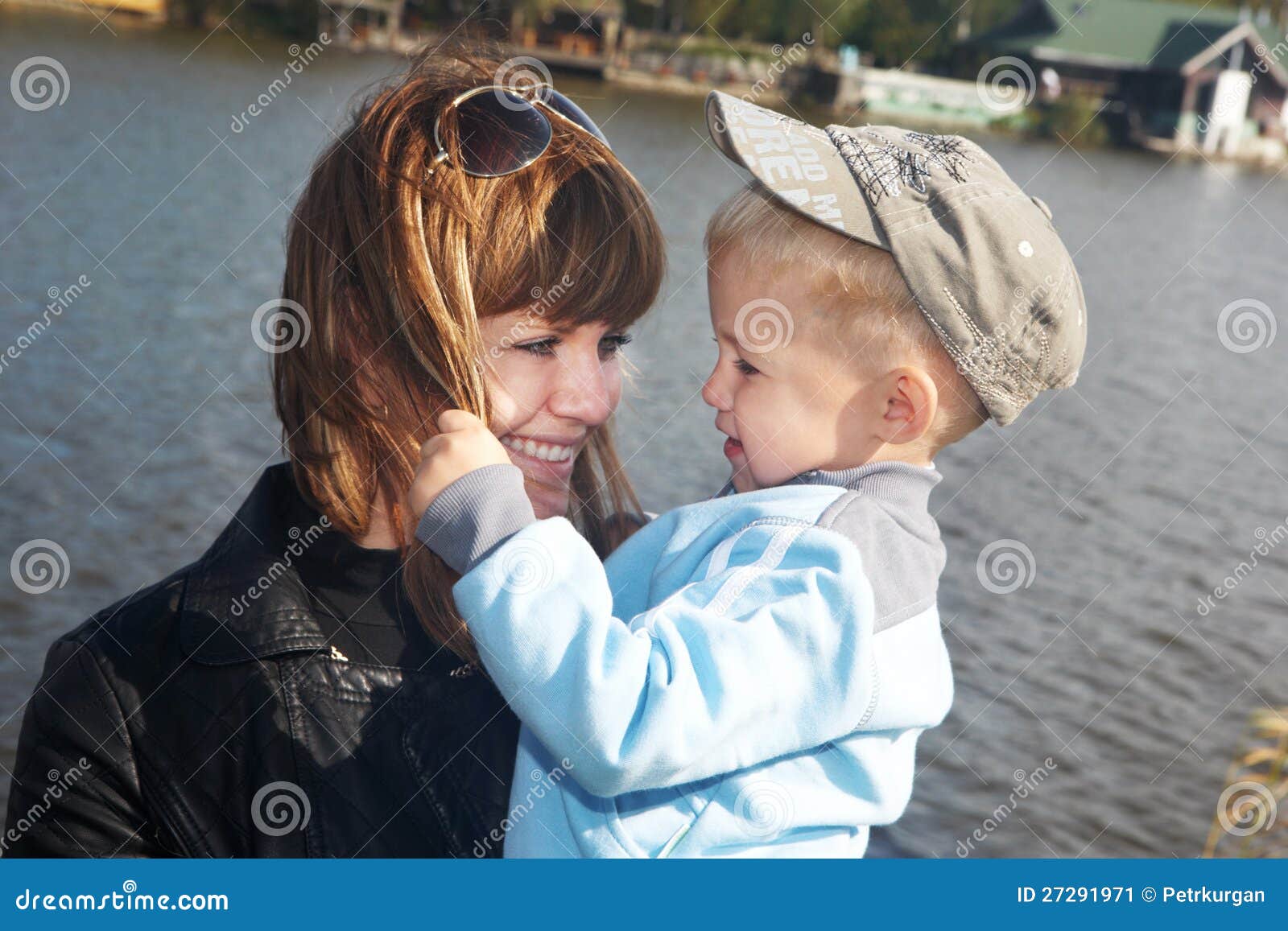 The mother and son stock image. Image of happy, infant - 27291971