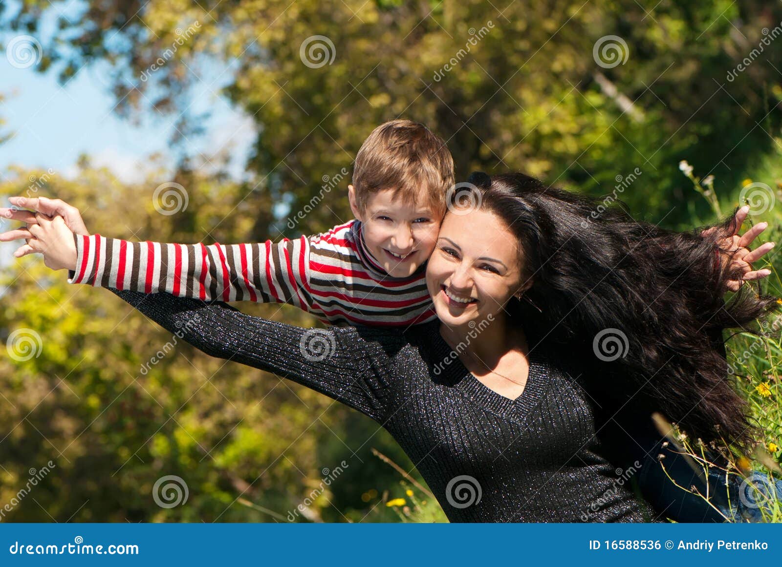 Mother and Son Having Fun stock photo. Image of happiness - 16588536