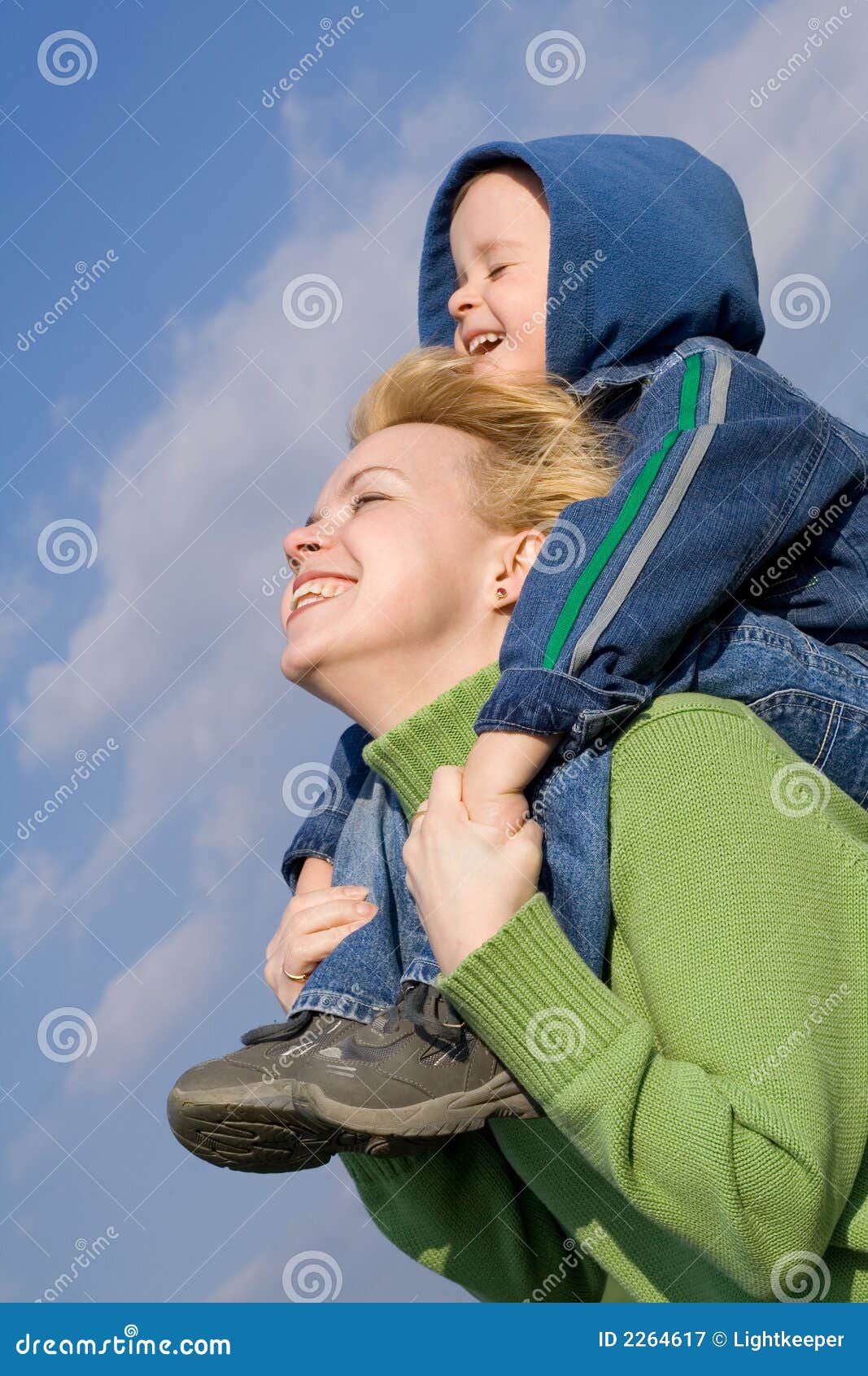 Mother and son having fun stock image. Image of clear - 2264617