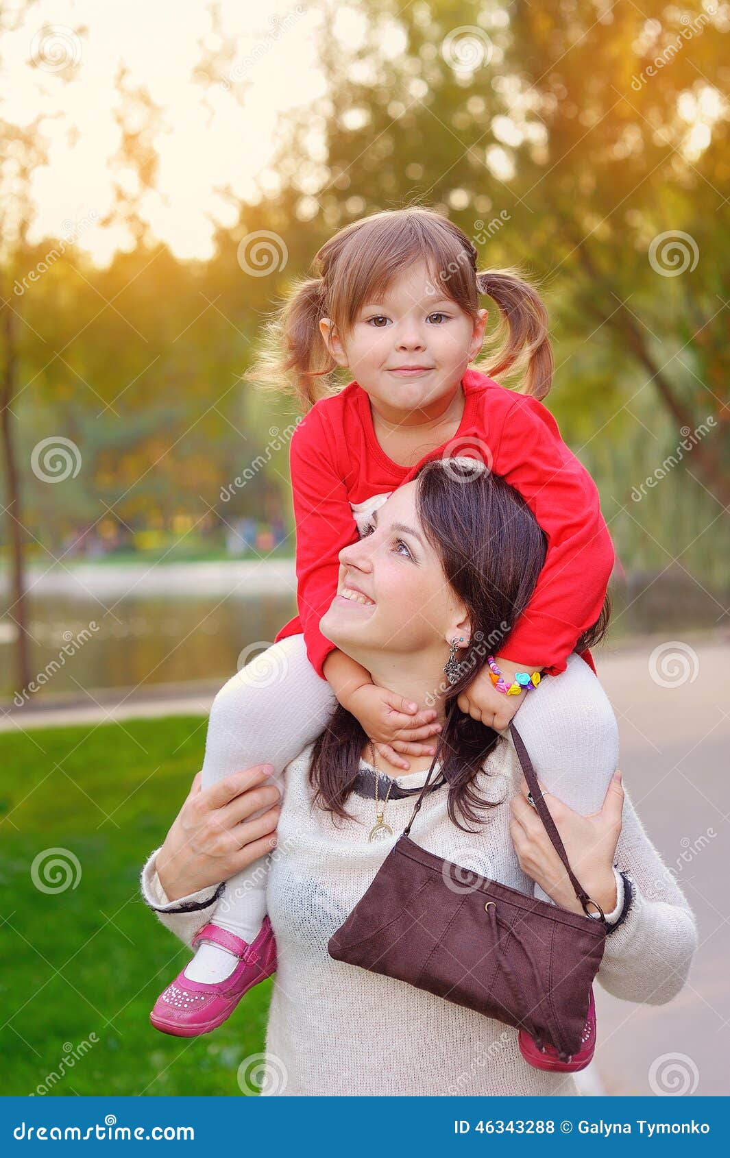 Mother and Son Having Fun stock photo. Image of outdoors - 46343288