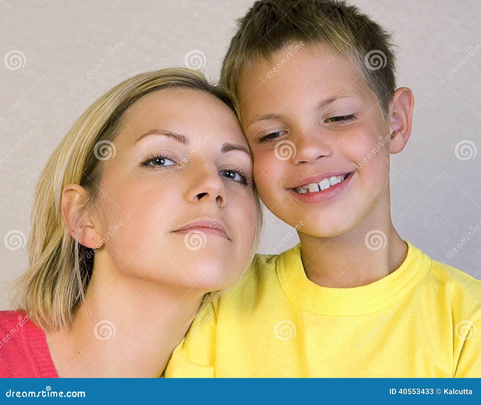 Mother and Son Looking Happy Stock Image - Image of happy, enjoying ...