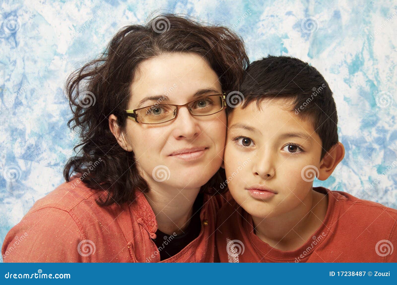 Mother and son portrait stock image. Image of nice, lucky - 17238487