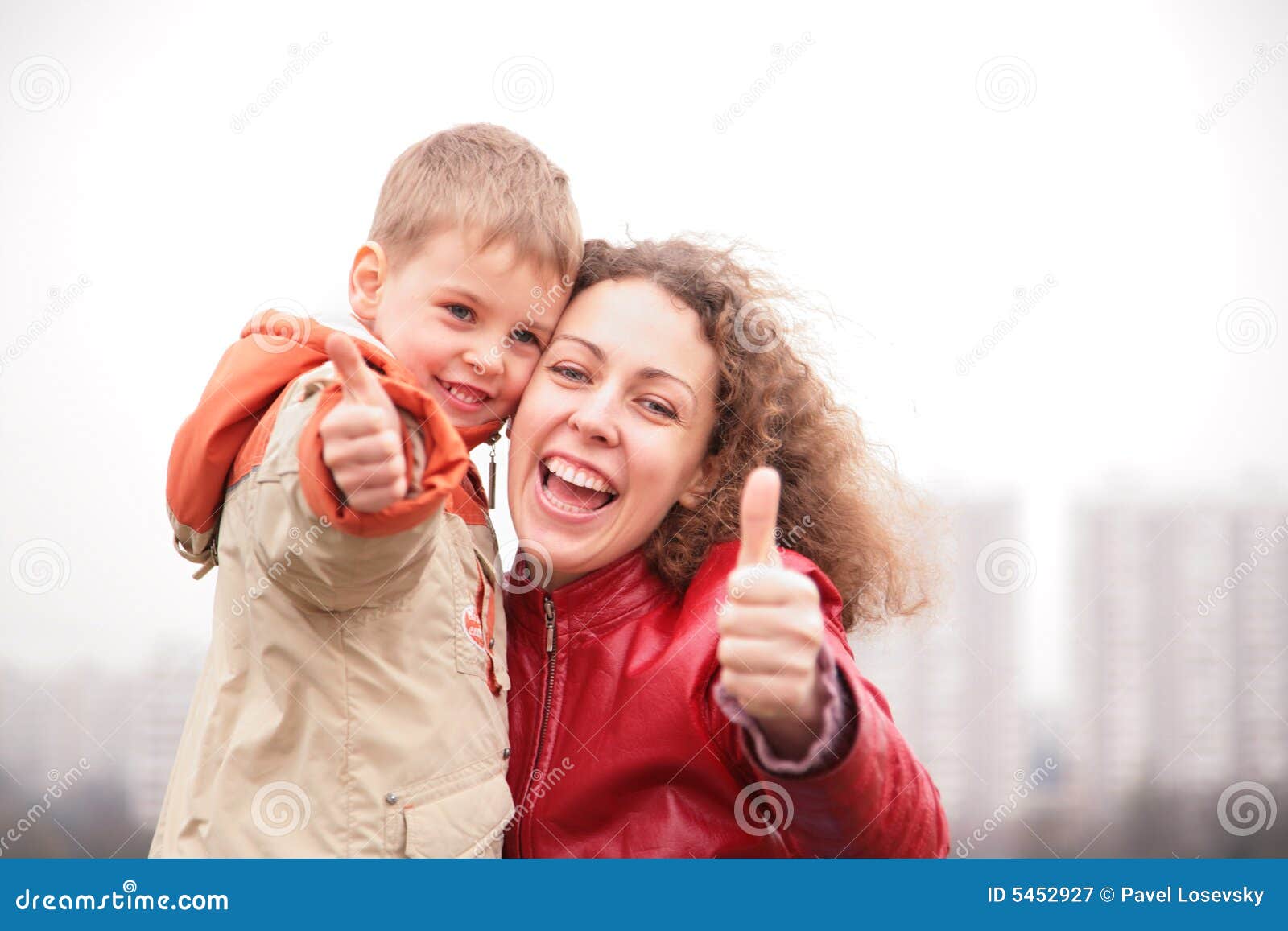 Mother and Son Show Ok Gesture Stock Image - Image of game, childhood ...