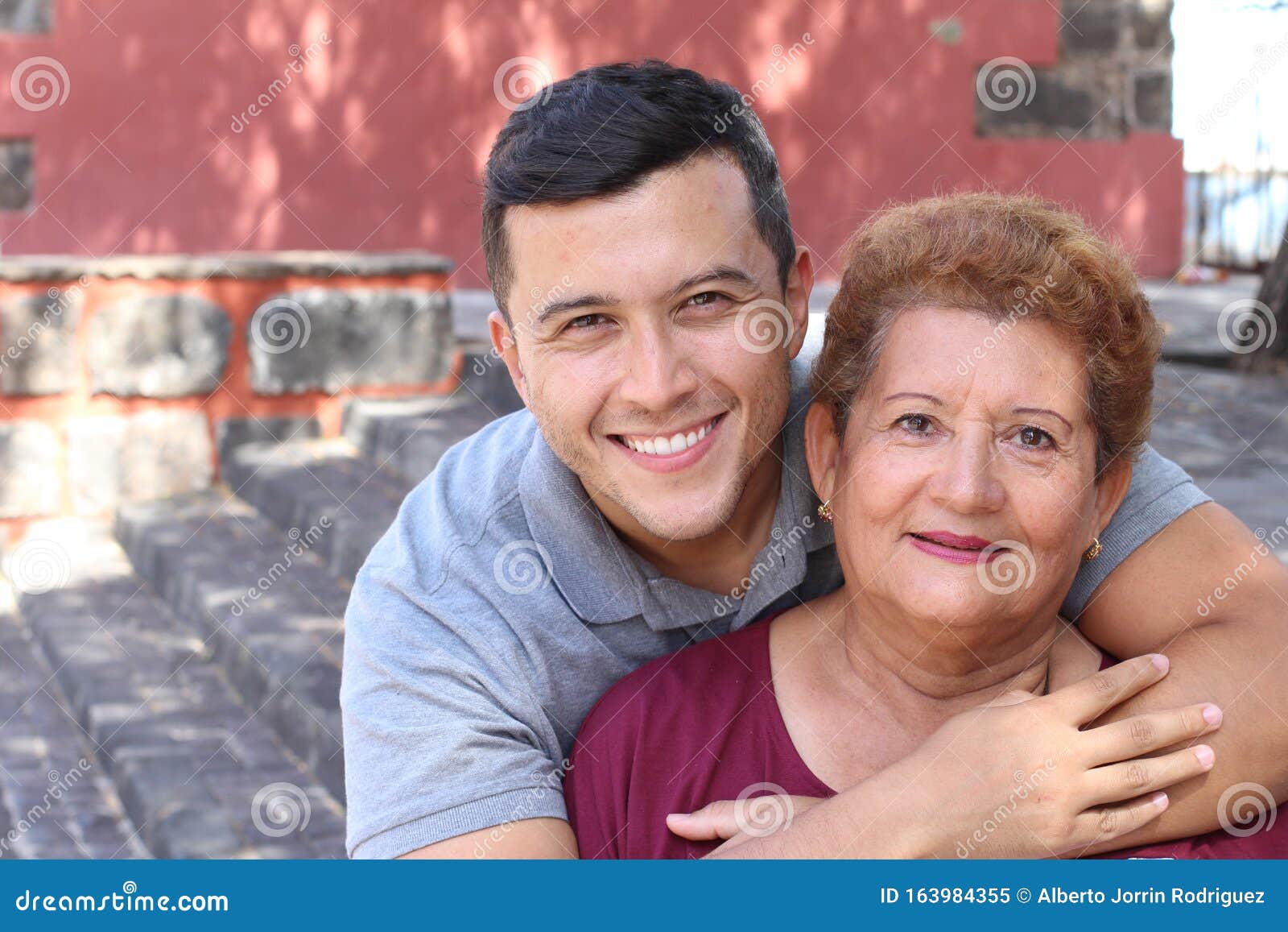 Mother and Son Smiling Outdoors Stock Image - Image of lady, outside ...