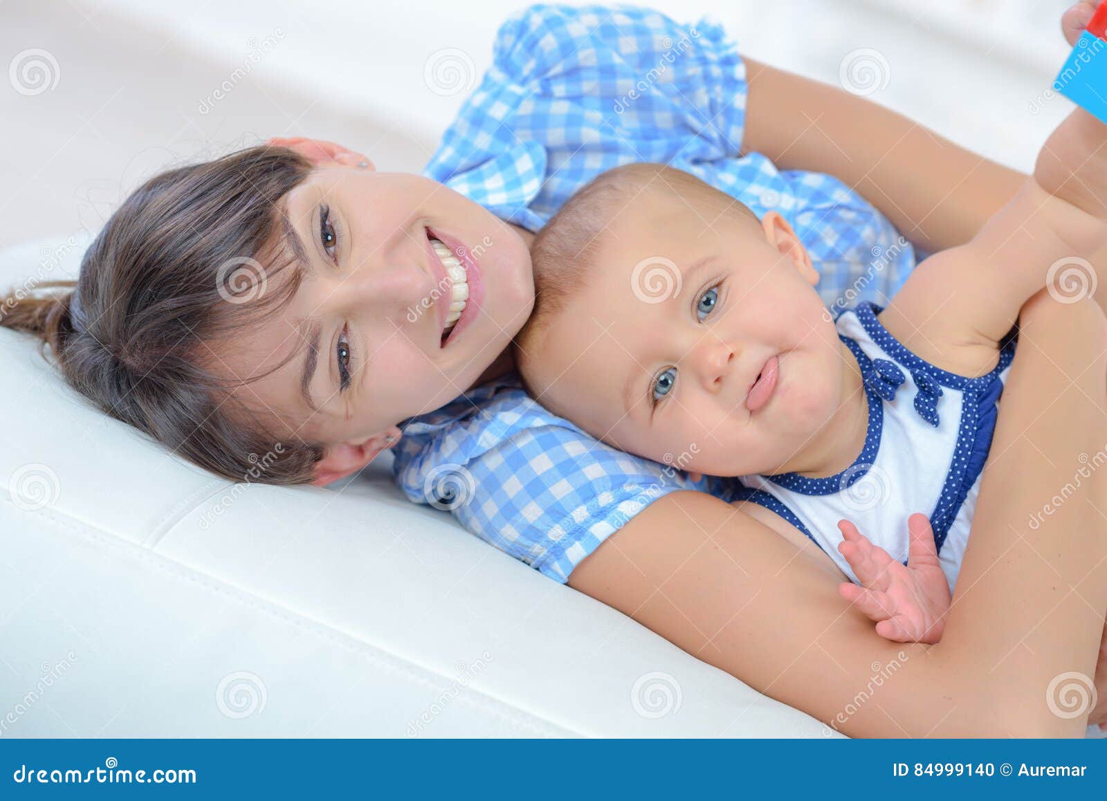 Mother Spending Quality Time with Baby Stock Photo - Image of smiling ...
