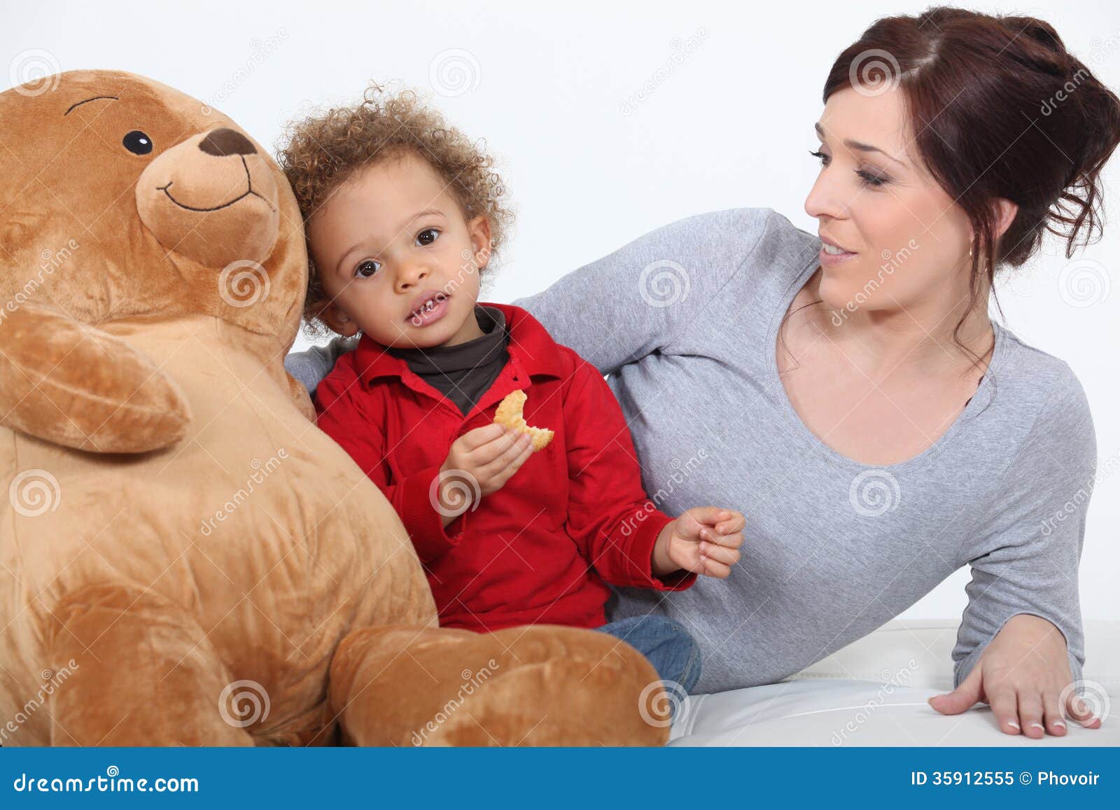 Mother Spending Time with Son Stock Image - Image of rest, embrace ...